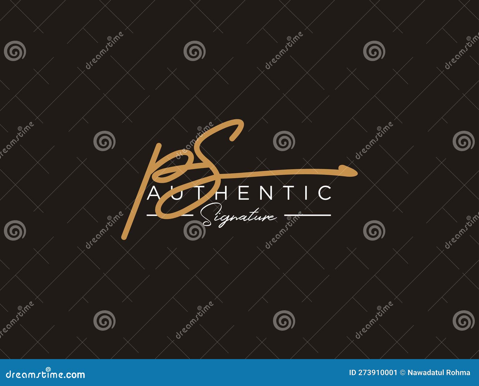 Letter PS Signature Logo Template Vector Stock Vector - Illustration of ...