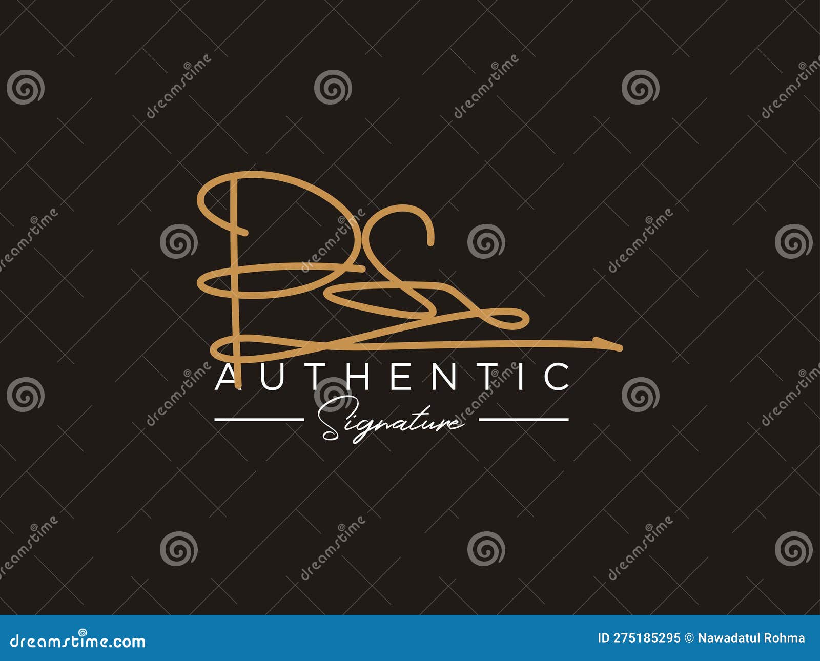 Letter PS Signature Logo Template Vector Stock Vector - Illustration of ...