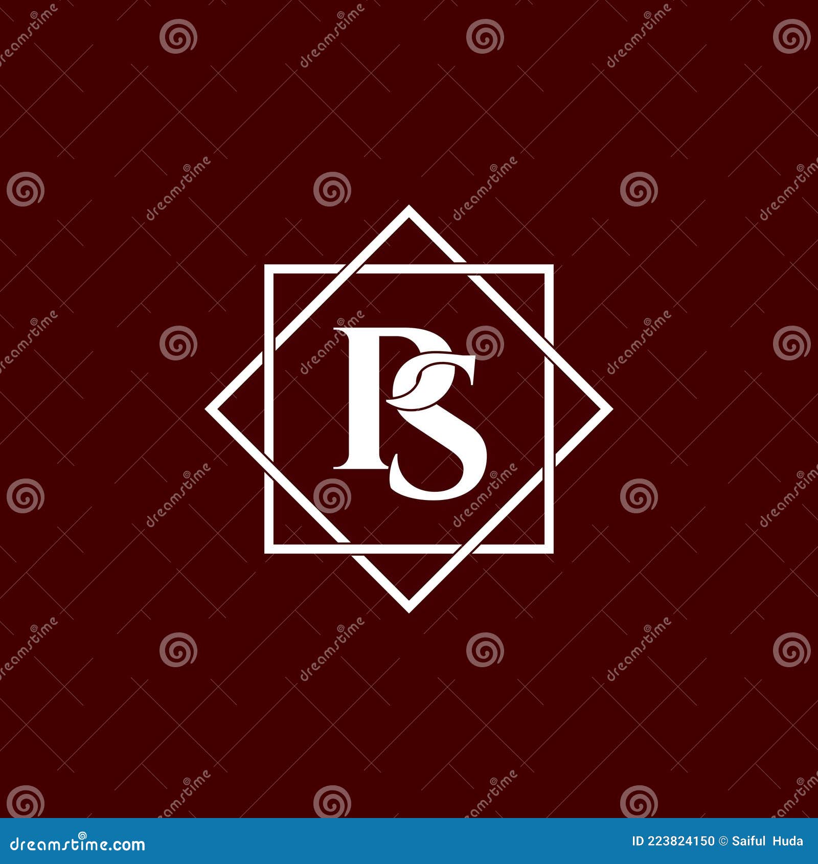 Letter PS Simple Monogram Logo Icon Design. Stock Vector - Illustration ...