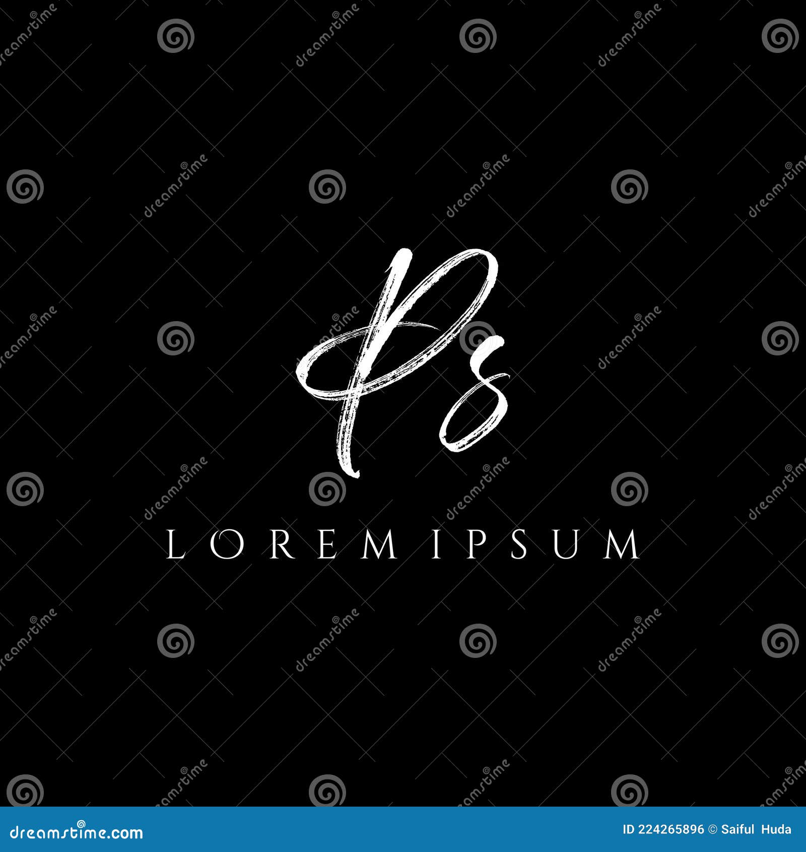 Letter PS Simple Monogram Logo Icon Design. Stock Vector - Illustration ...