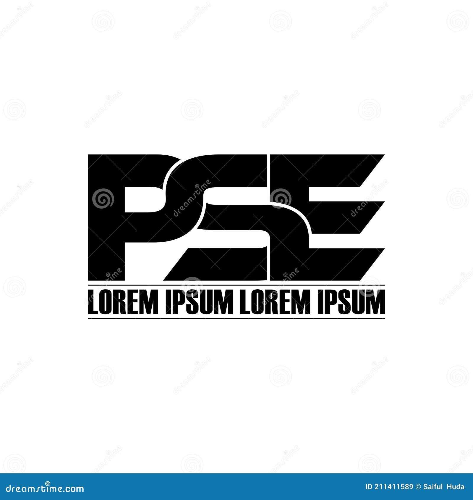 Letter PSE Simple Monogram Logo Icon Design. Stock Vector ...