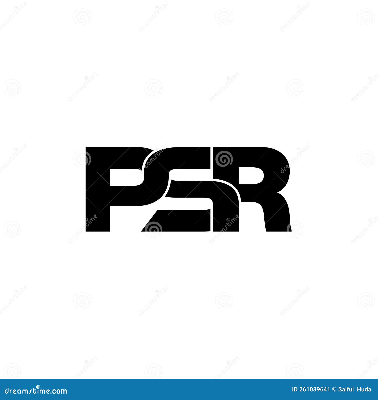 Letter PSR Simple Monogram Logo Icon Design. Stock Illustration ...