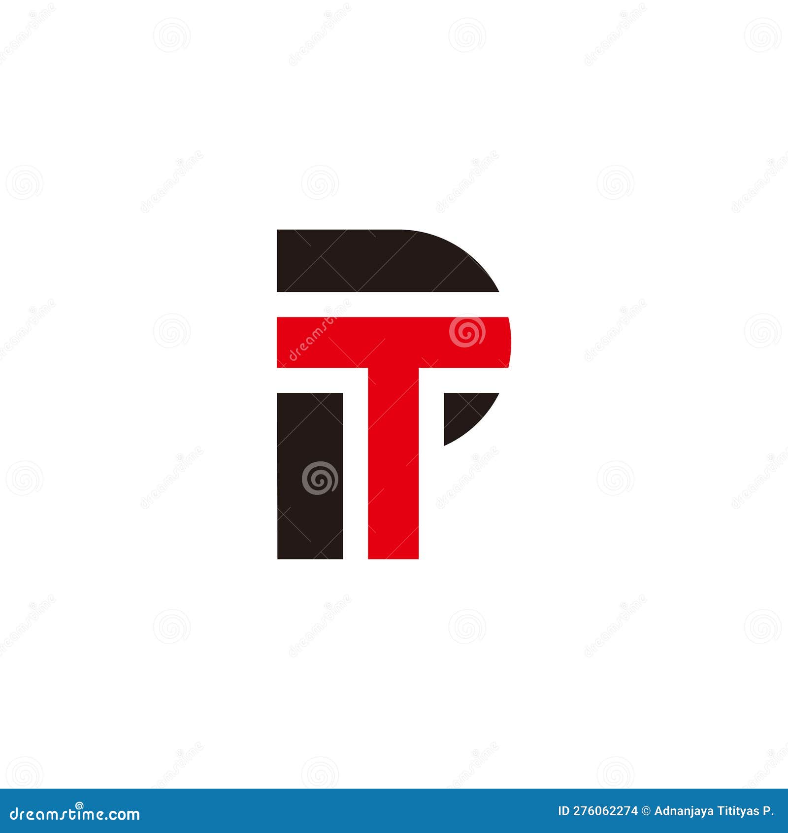 Letter Pt Colorful Geometric Logo Vector Stock Vector - Illustration of ...