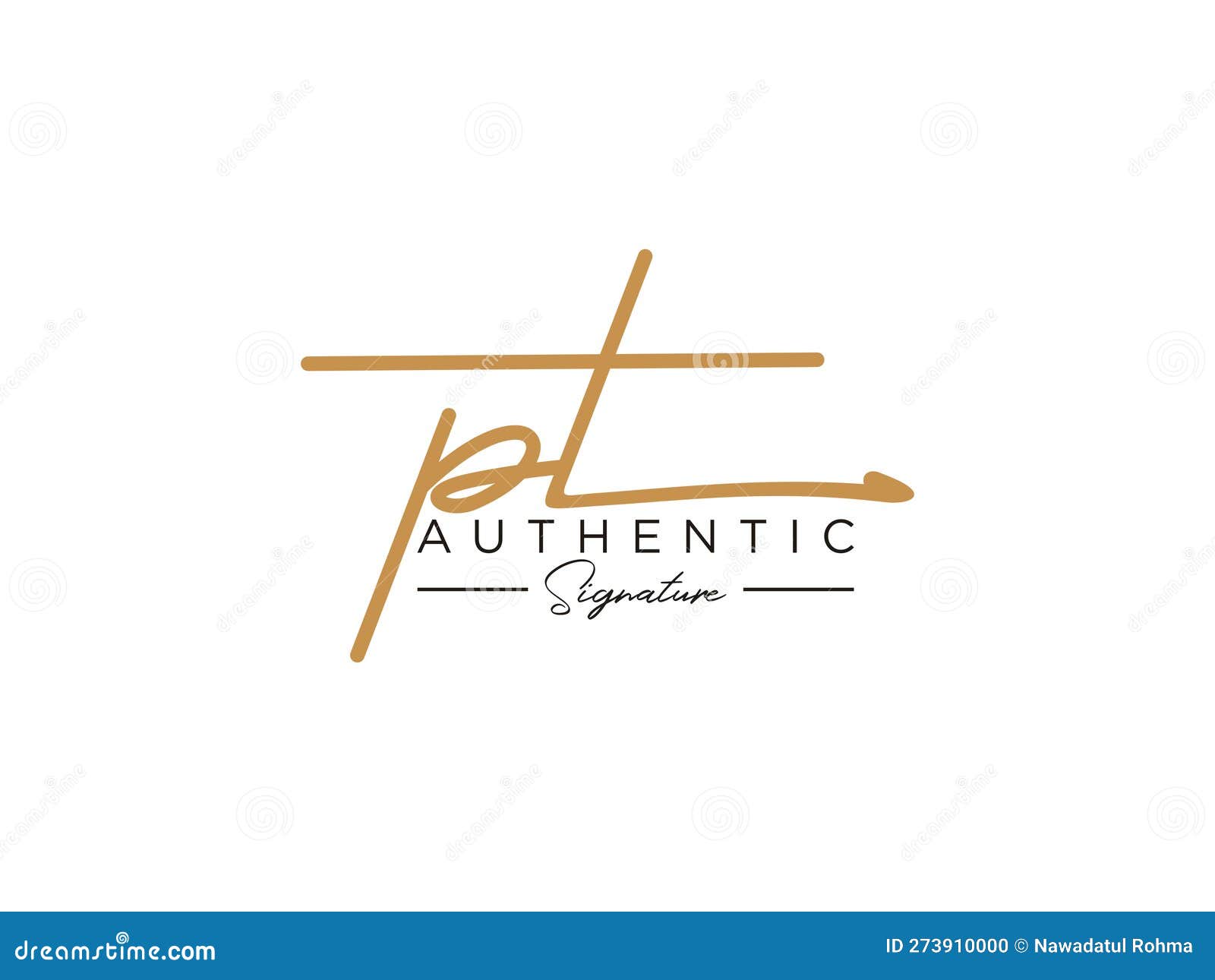 Letter PT Signature Logo Template Vector Stock Vector - Illustration of ...