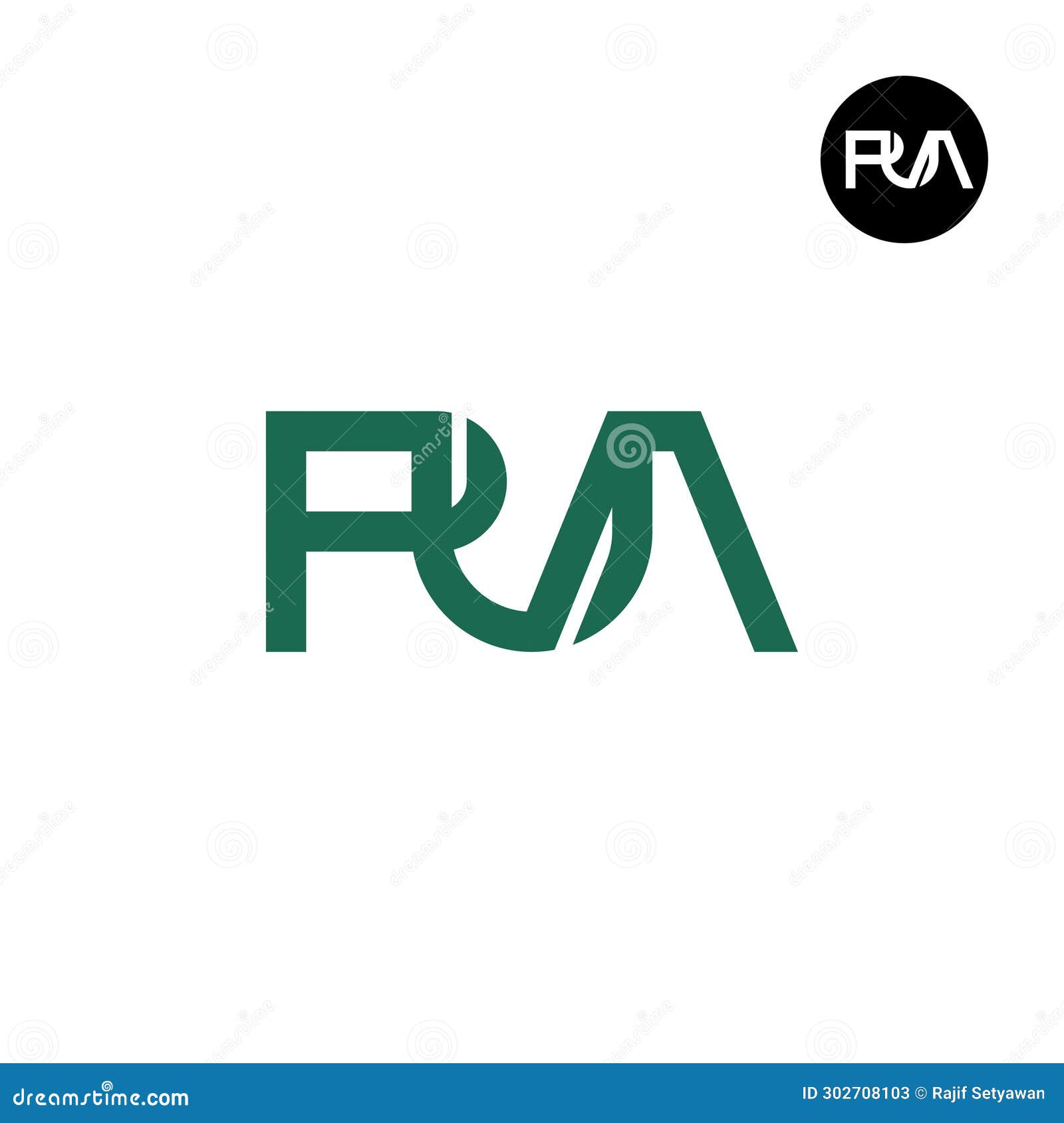 Letter PUA Monogram Logo Design Stock Vector - Illustration of brand ...