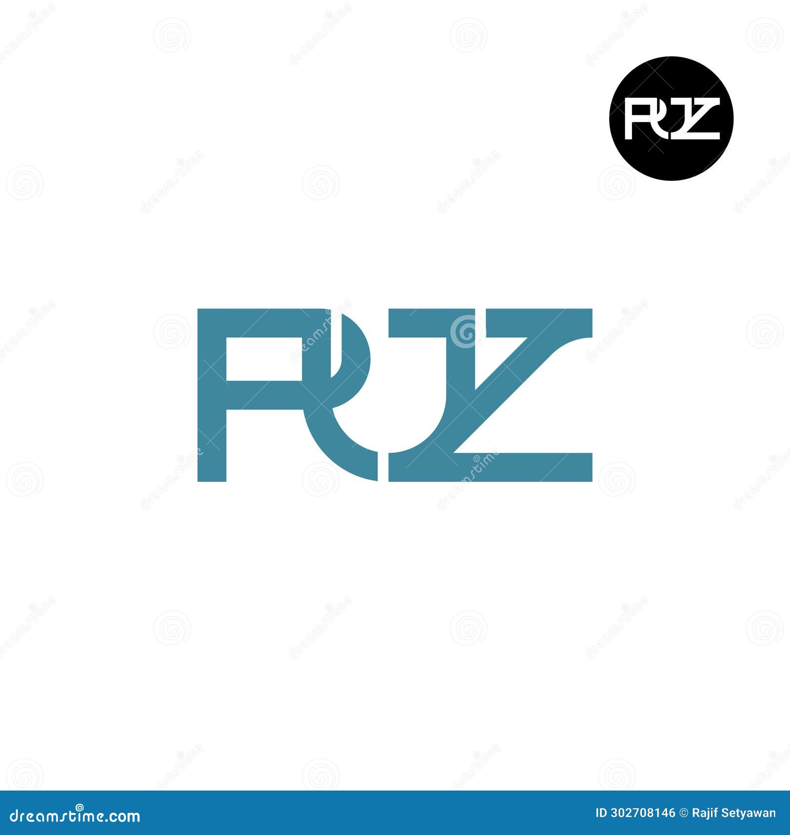 Letter PUZ Monogram Logo Design Stock Vector - Illustration of monogram ...