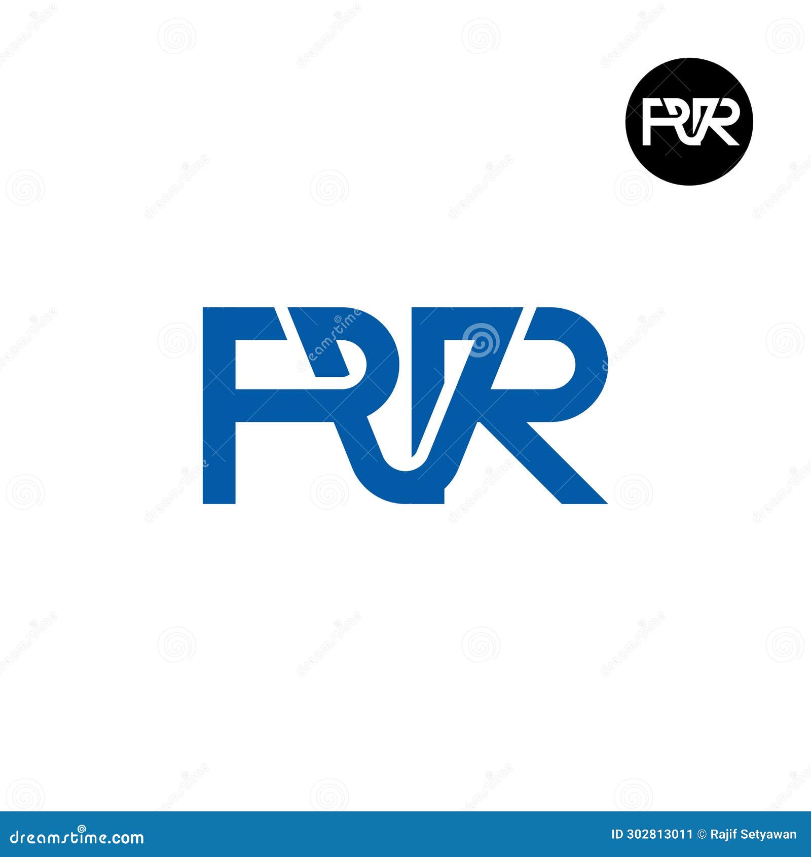 Letter PVR Monogram Logo Design Stock Vector - Illustration of brand ...
