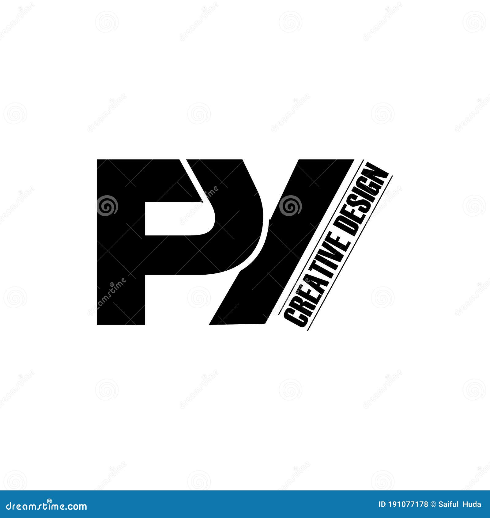 Letter PY Monogram Logo Icon Design Vector. Stock Vector - Illustration ...