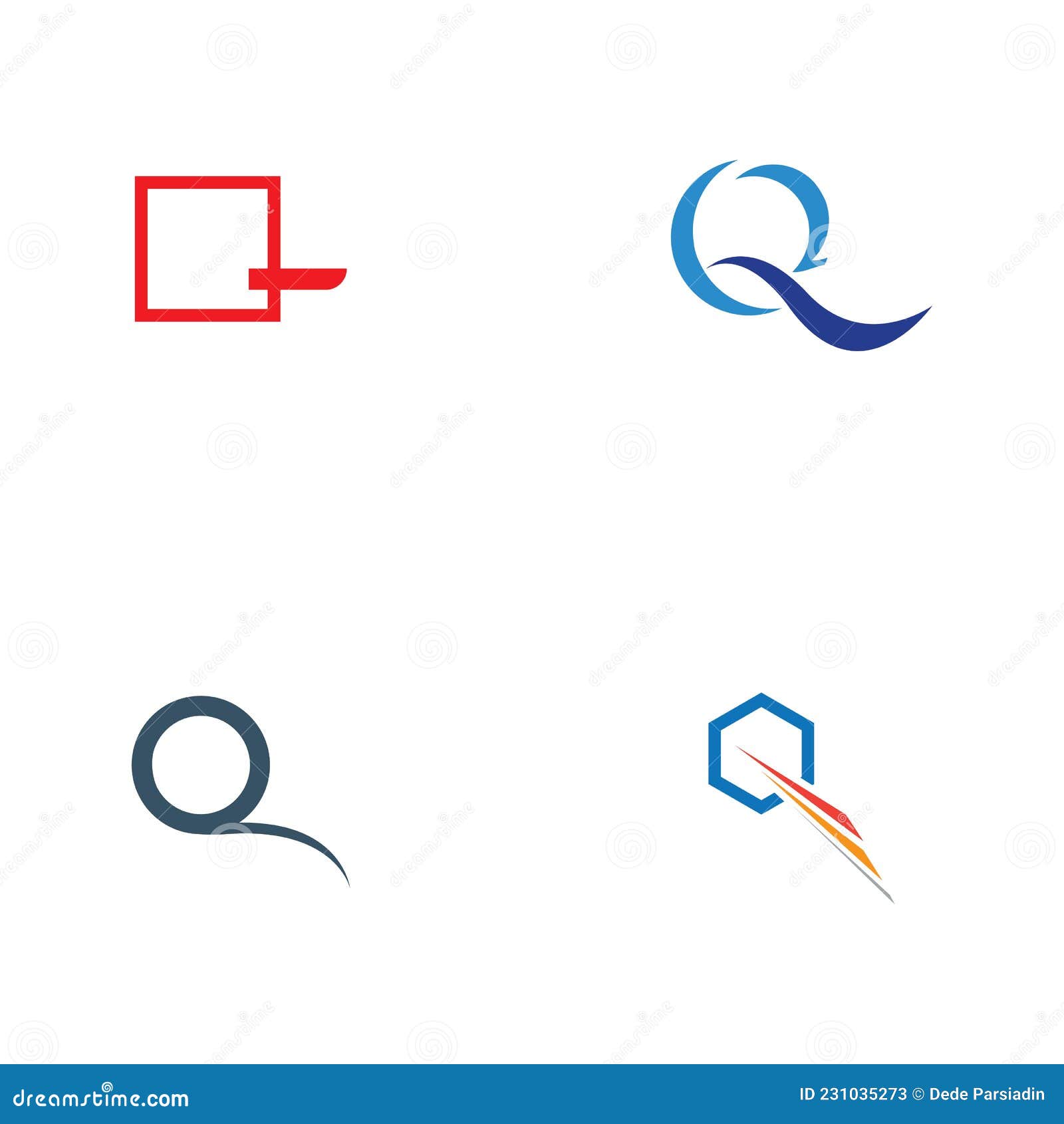 Letter Q Business Corporate Abstract Unity Vector Logo Design Template ...