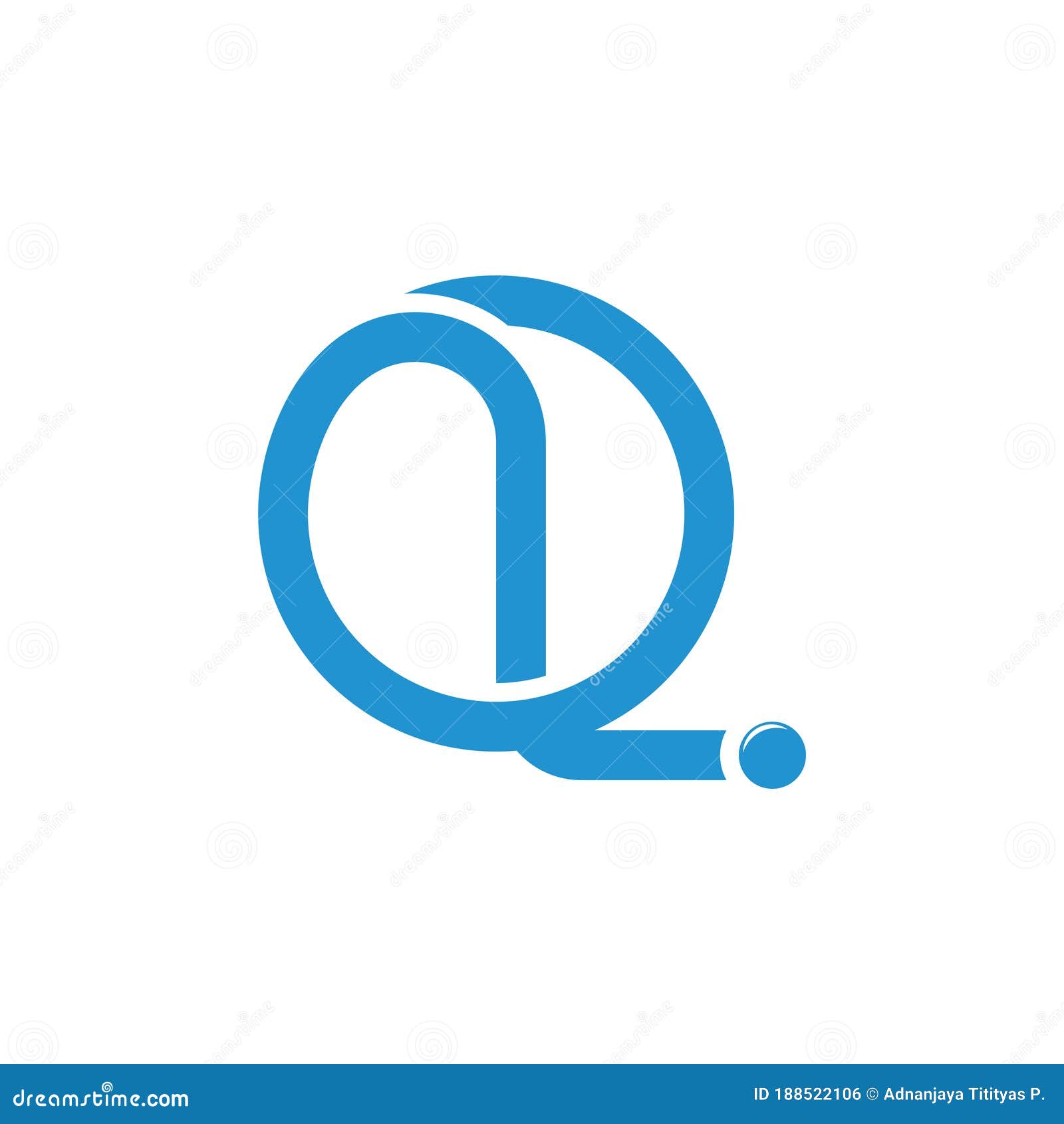 Letter Q Circle Geometric Line Logo Vector Stock Vector - Illustration ...