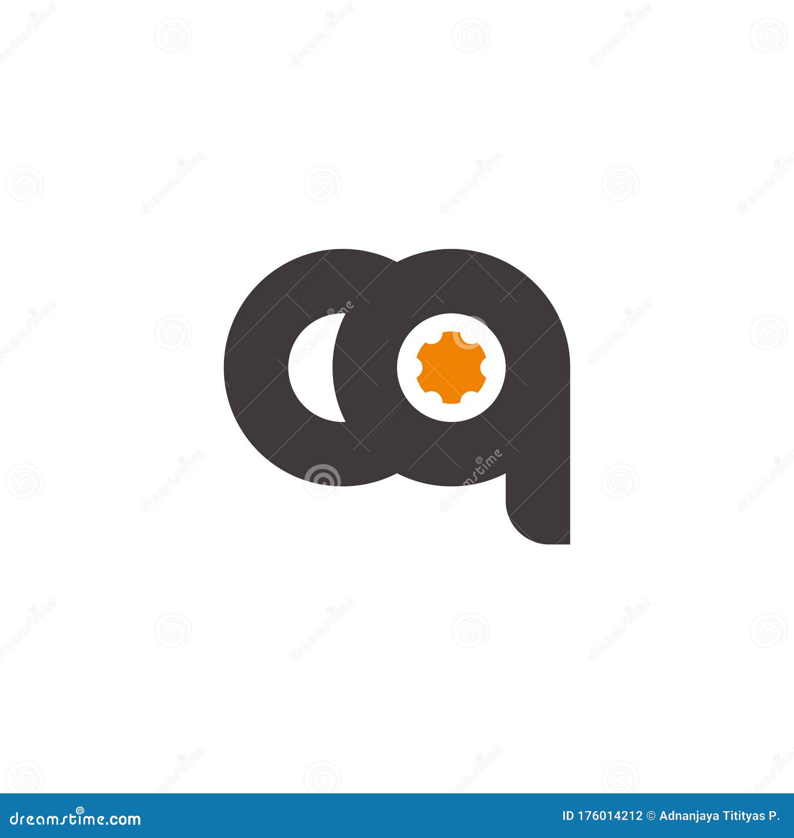 Letter Q Cog Machine Shape Symbol Logo Vector Stock Vector ...