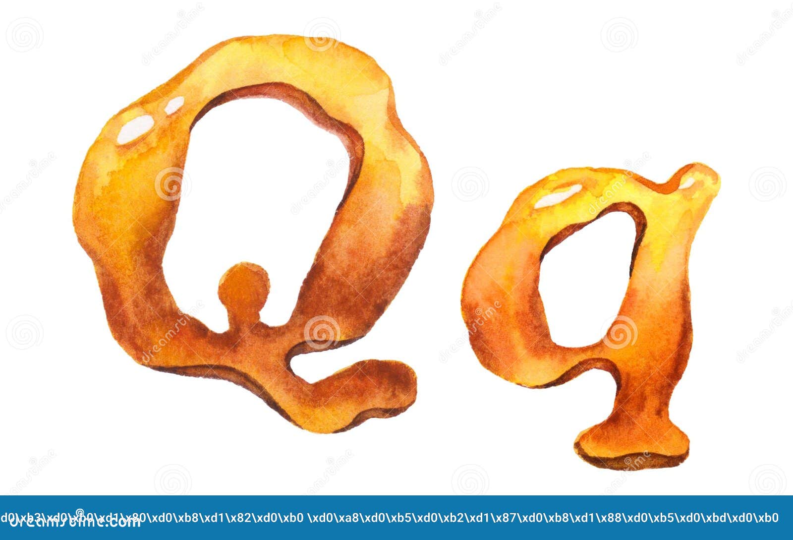 Letter Q - Colorful Watercolor Alphabet Stock Illustration ...
