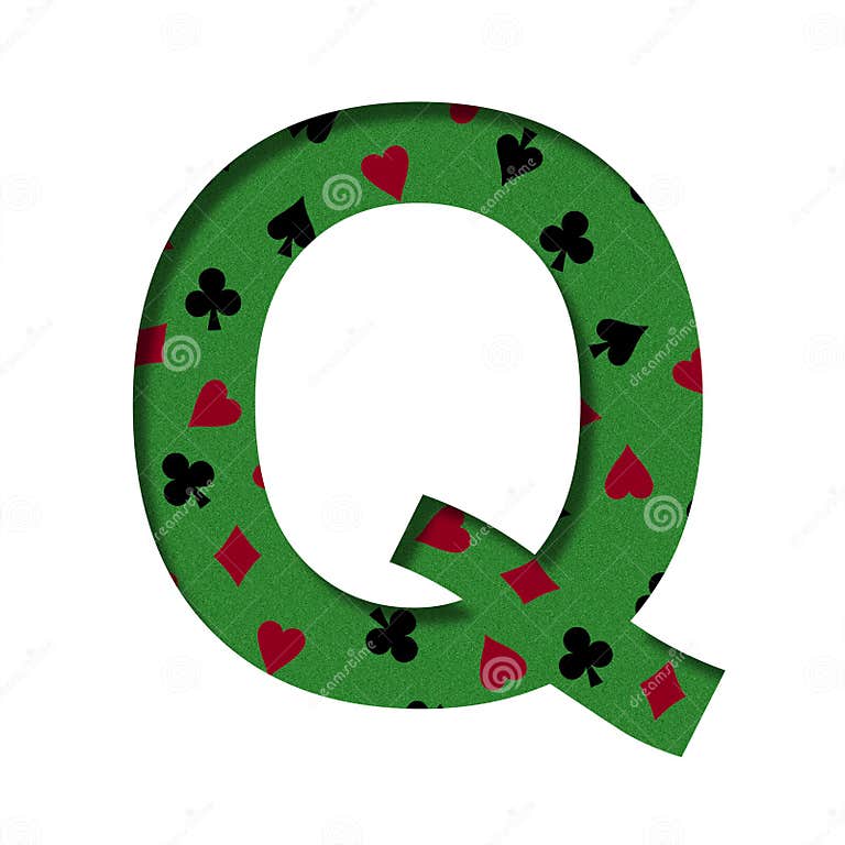The Letter Q Is Cut Out Of White Paper On A Background Of Cloth For