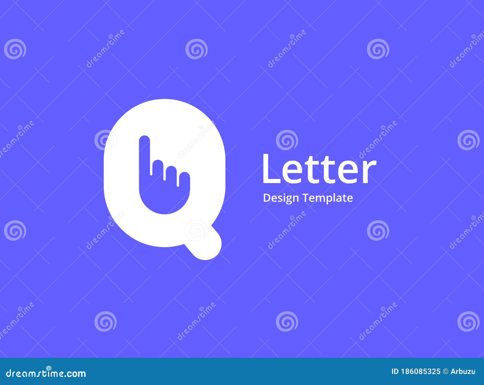 Letter Q Hand Logo Icon Design Template Elements Stock Vector ...