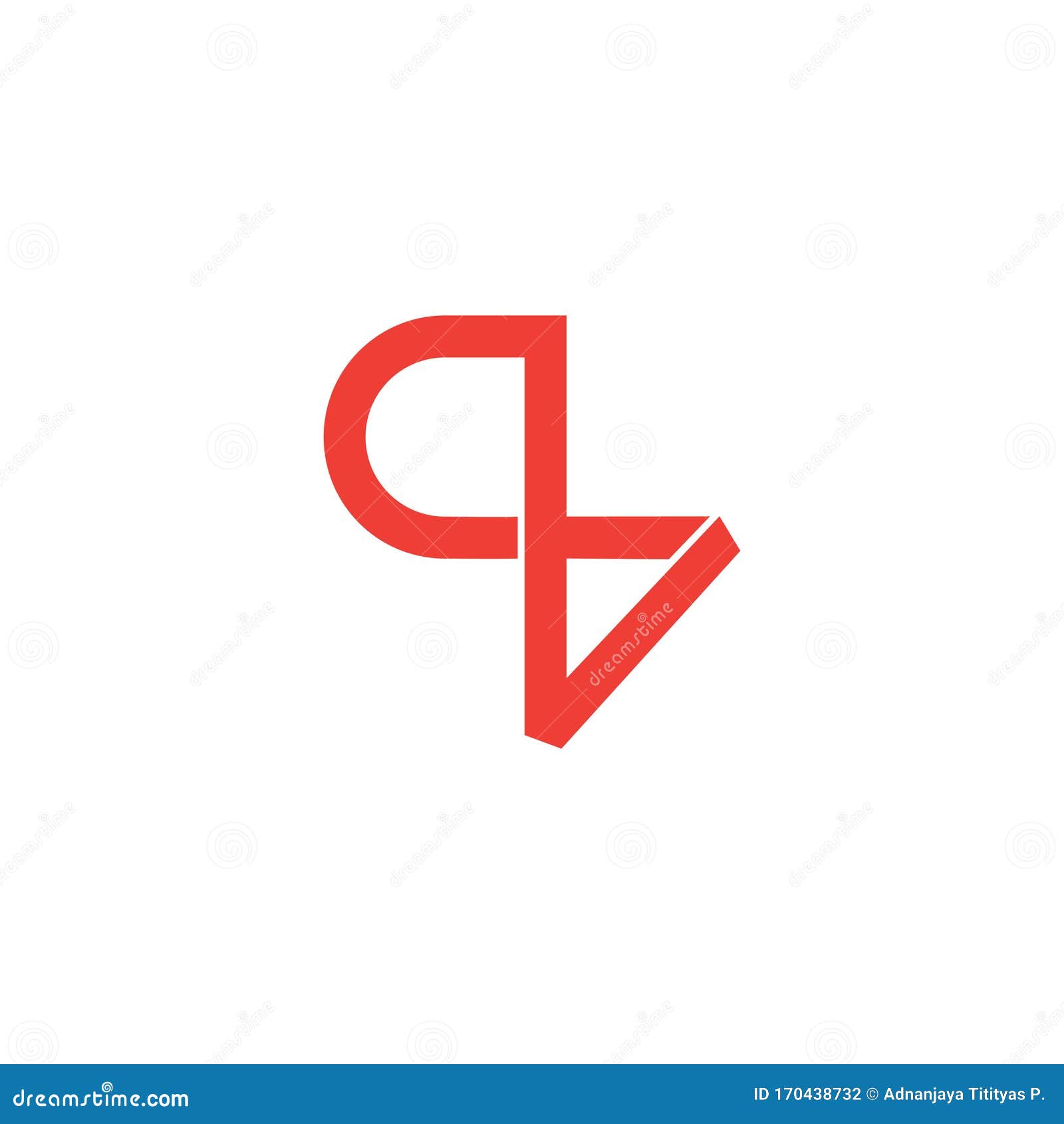 Letter Q Infinity Simple Line Logo Vector Stock Vector - Illustration ...