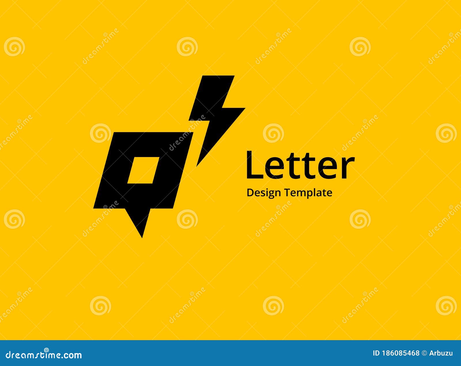 Letter Q Lightning Logo Icon Design Template Elements Stock Vector ...