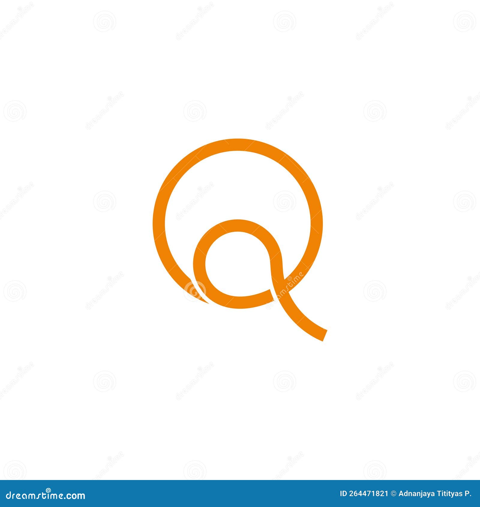 Letter Q Loop Circle Thread Rope Logo Vector Stock Vector ...