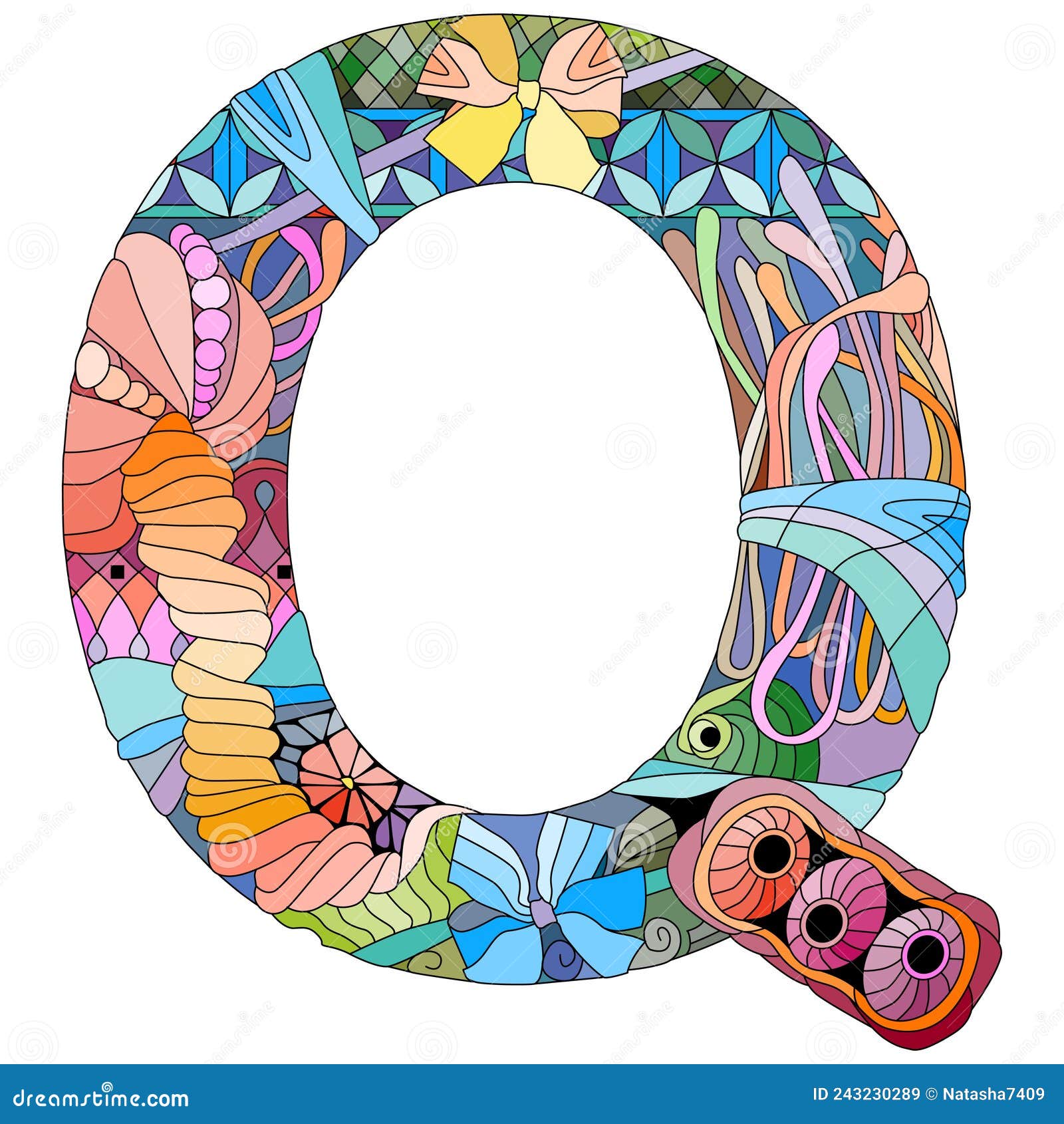 Letter Q Monogram, Engraving Design. Vector Illustration. Stock Vector ...