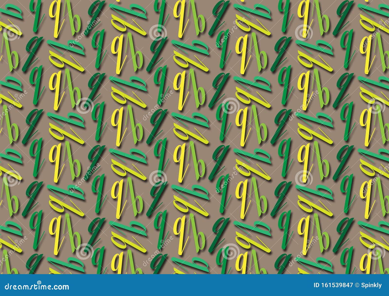 Letter Q Pattern in Different Colored Shades for Wallpaper Stock ...