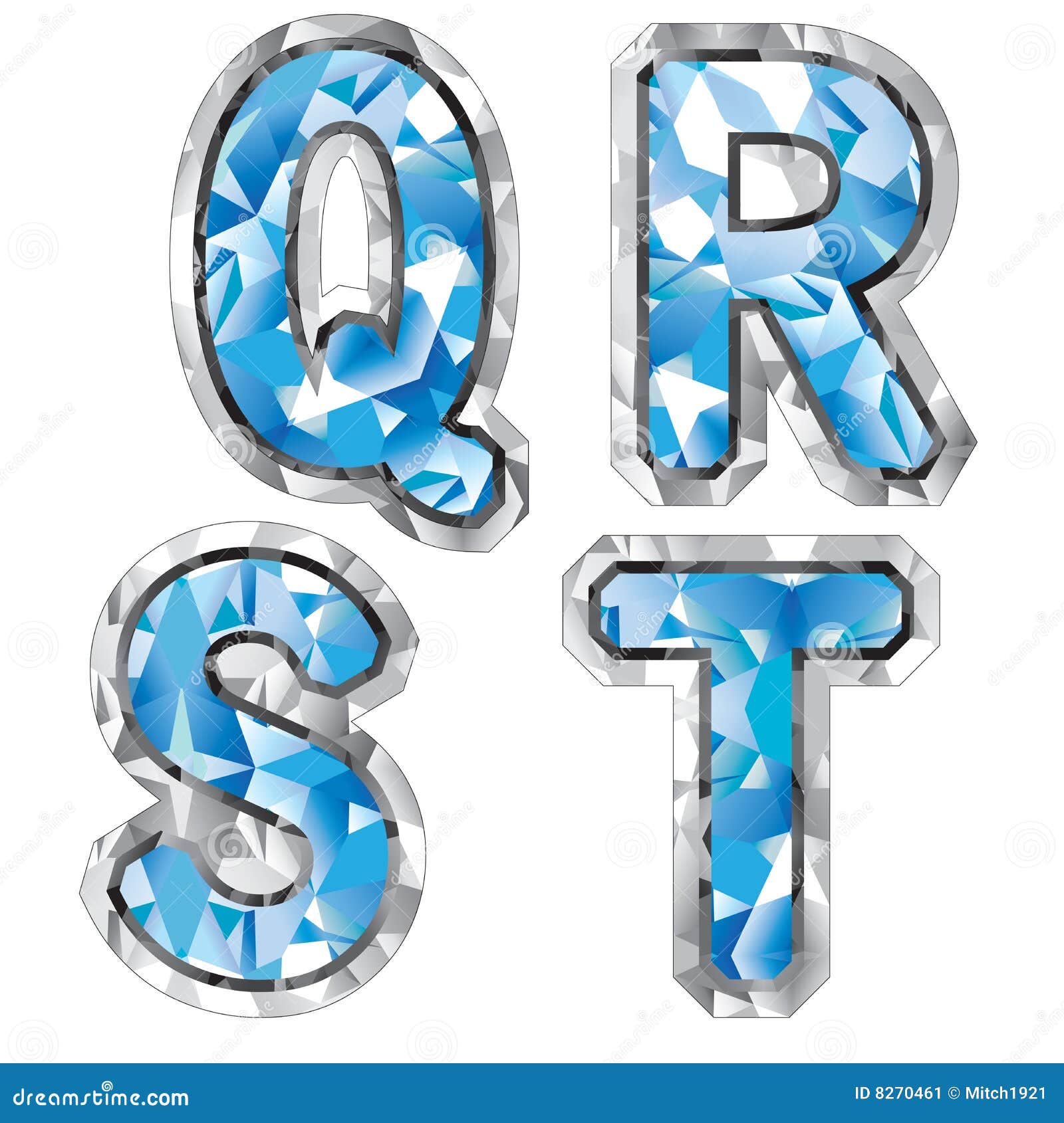 Letter Q R S T stock illustration. Illustration of letter - 8270461