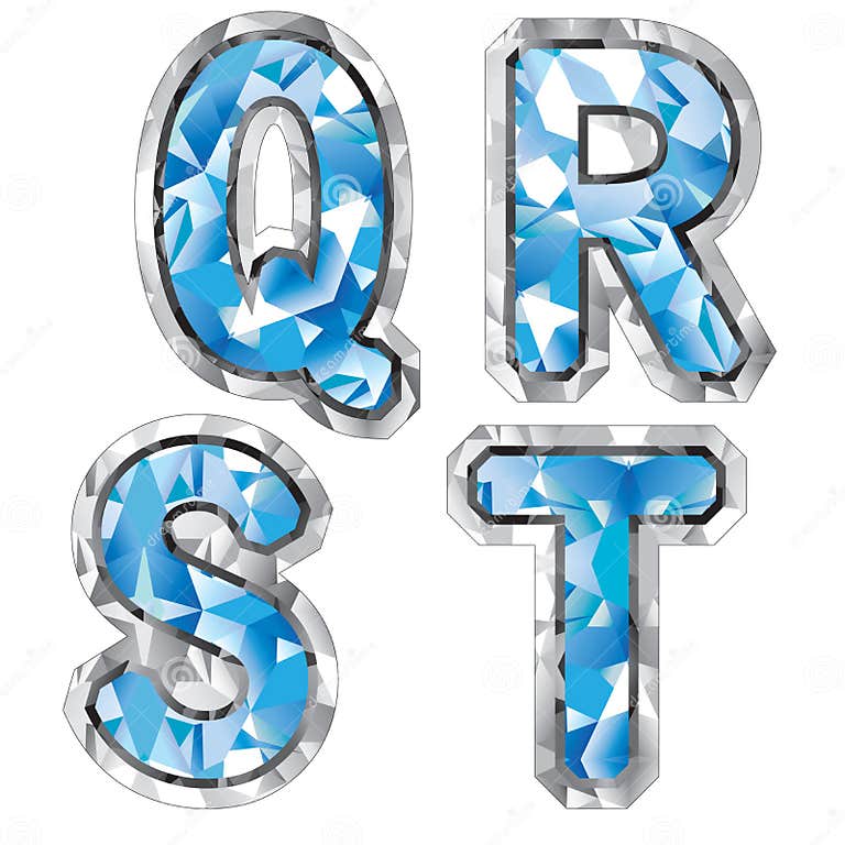 Letter Q R S T stock illustration. Illustration of letter - 8270461