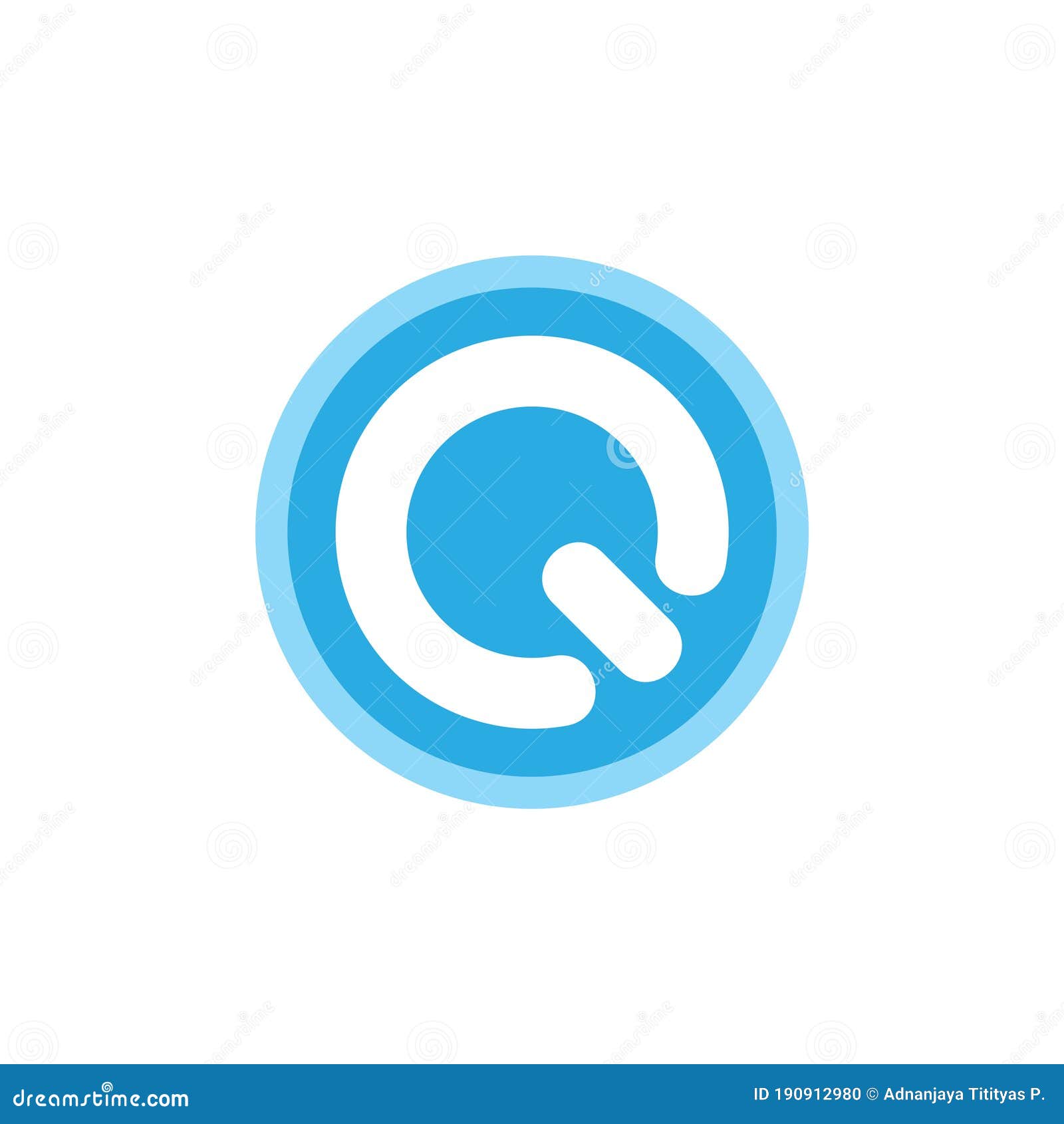 Letter Q Simple Power Button Abstract Logo Stock Vector - Illustration ...