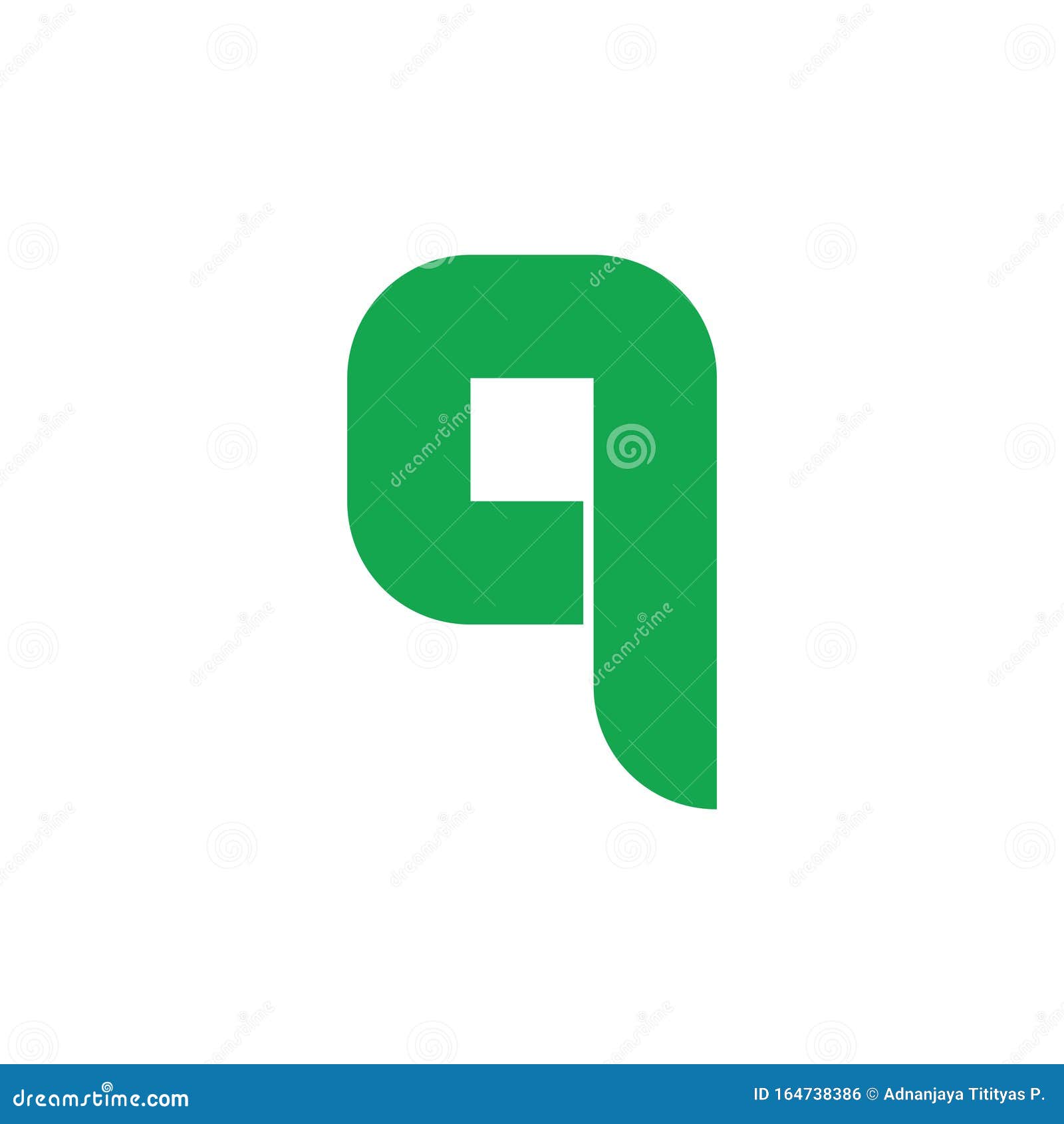 Letter Q Square Simple Geometric Logo Vector Stock Vector ...