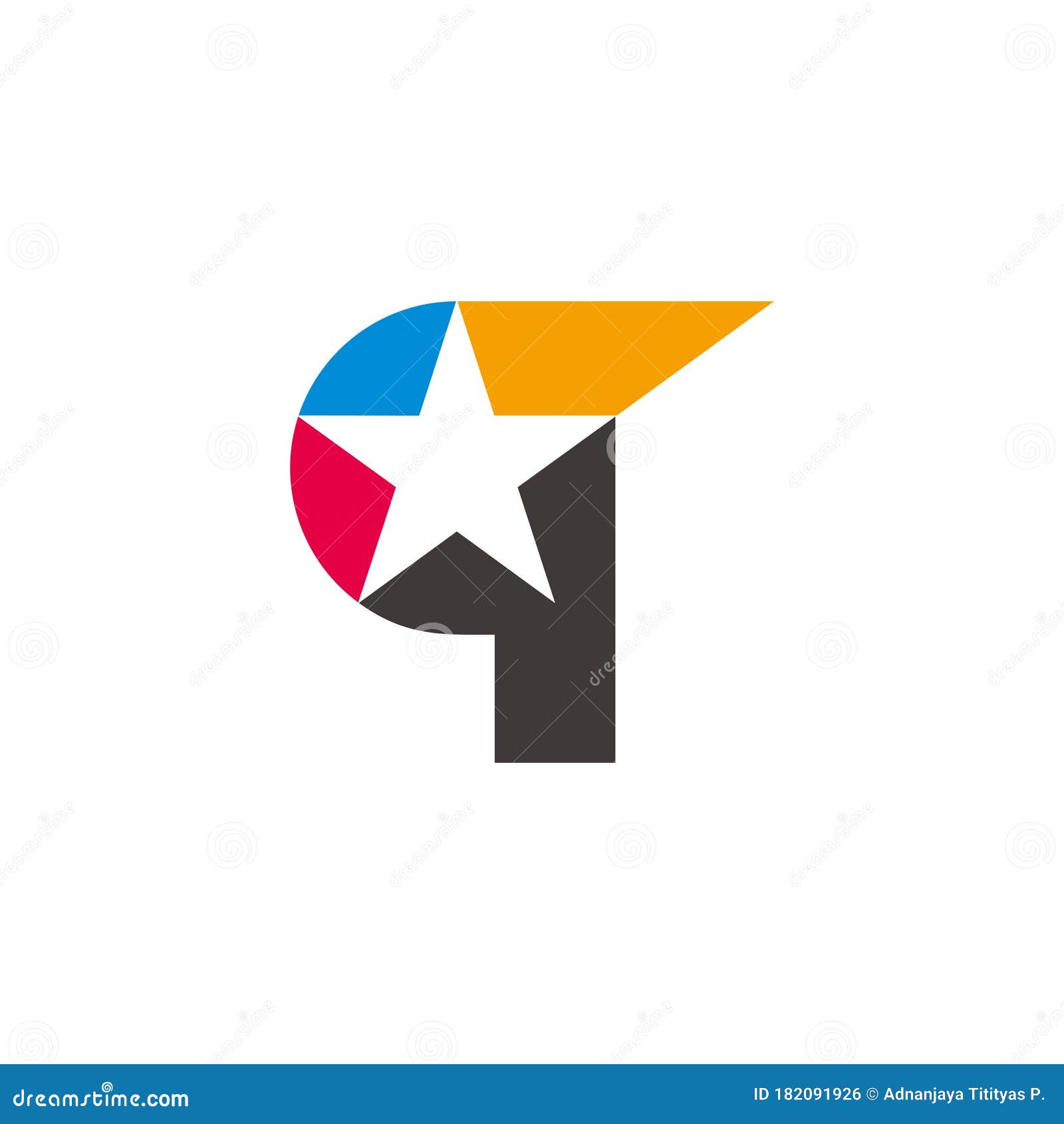 Letter Q Star Geometric Simple Motion Logo Vector Stock Vector ...