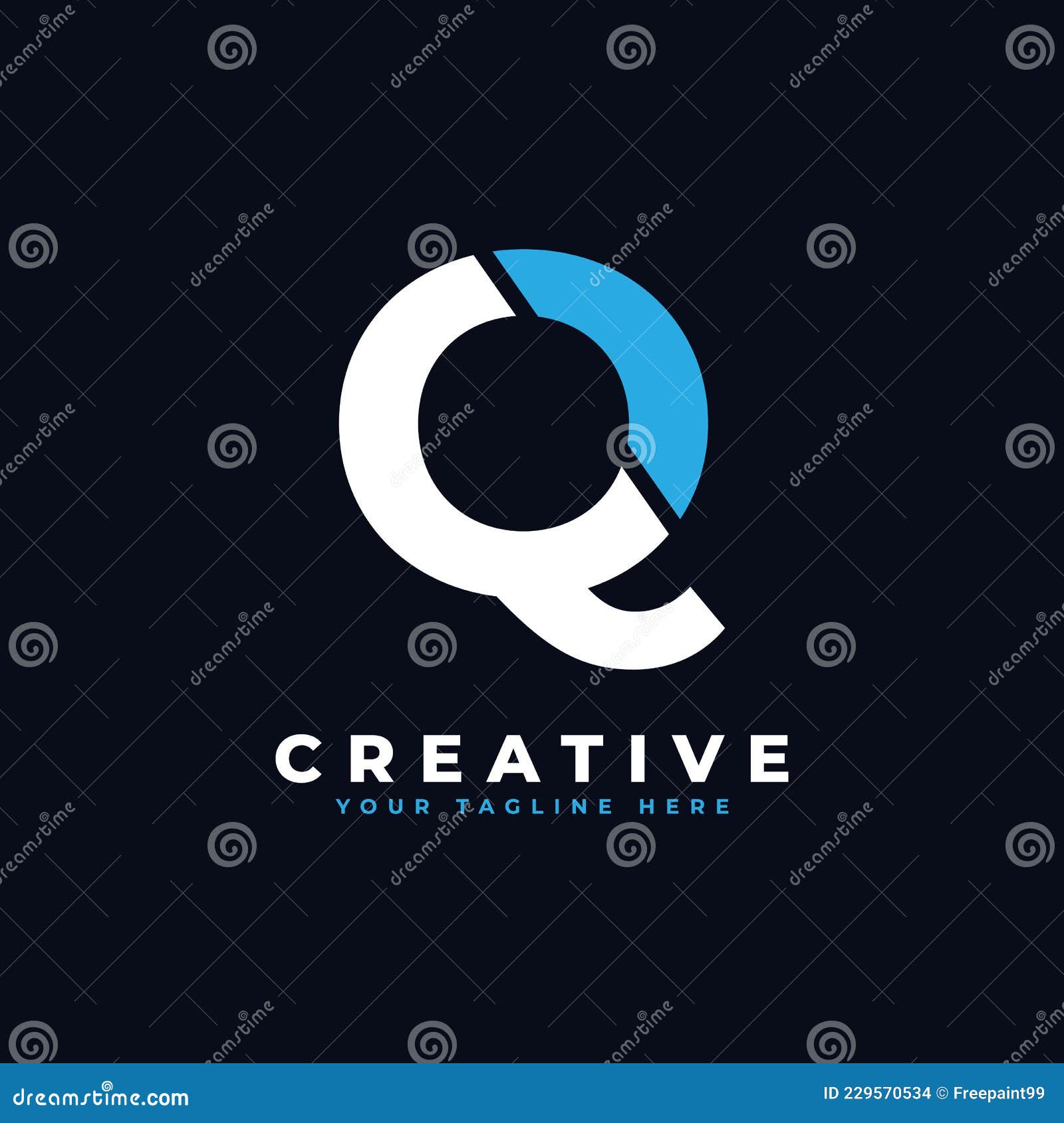 Letter Q Tech Logo. Design Vector Illustration Modern Monogram Icon ...
