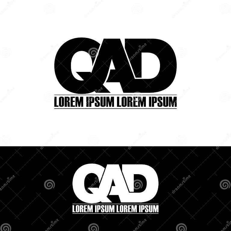 Letter QAD Simple Monogram Logo Icon Design. Stock Vector ...