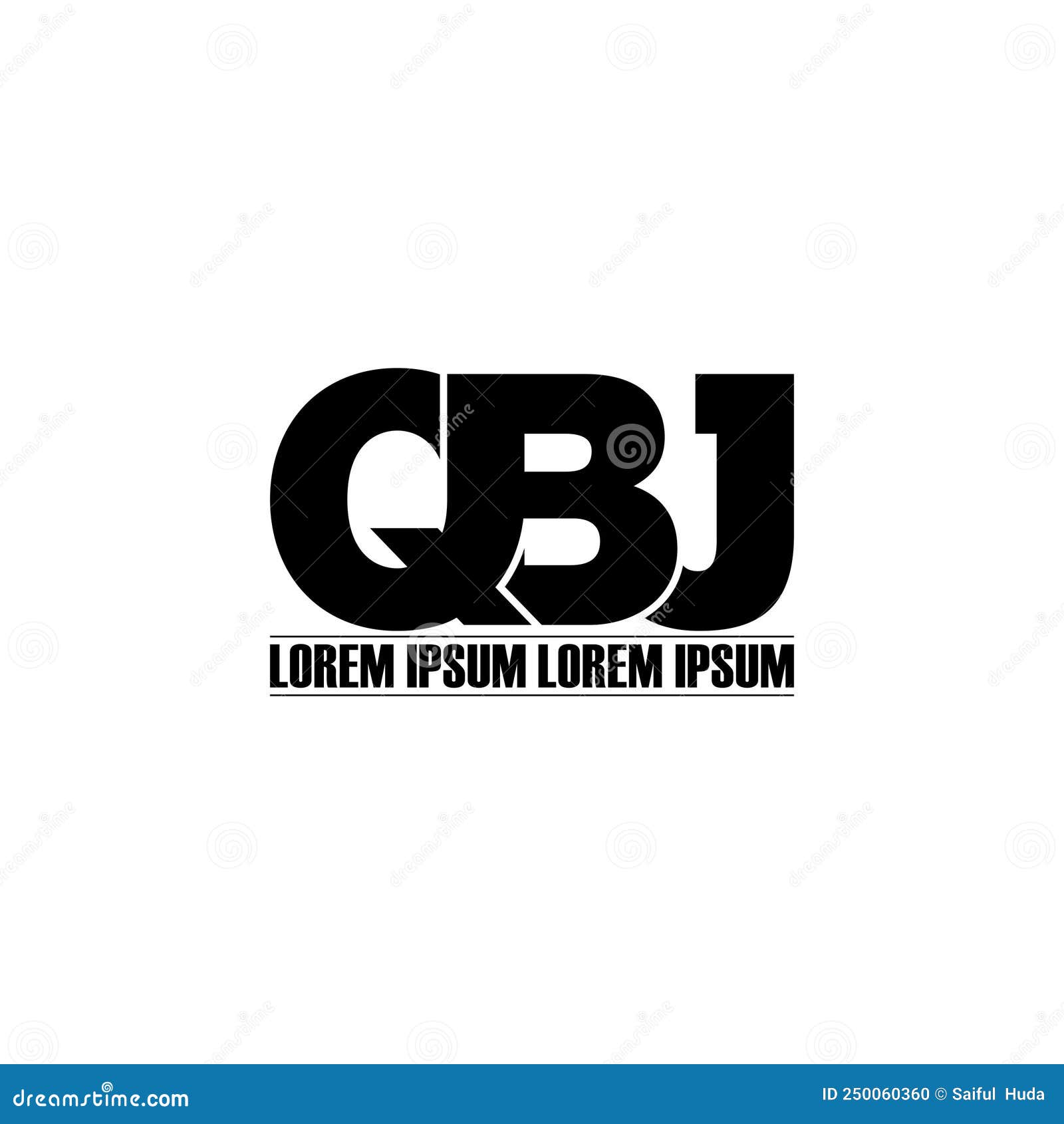 Letter QBJ Simple Monogram Logo Icon Design. Stock Vector ...
