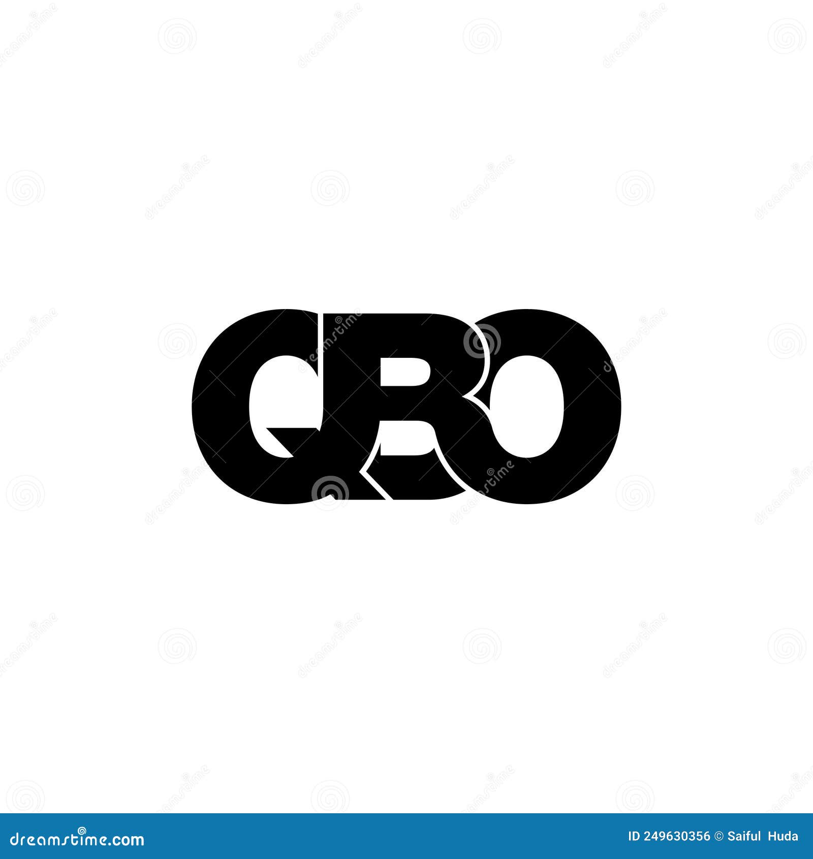 Letter QBO Simple Monogram Logo Icon Design. Stock Vector ...