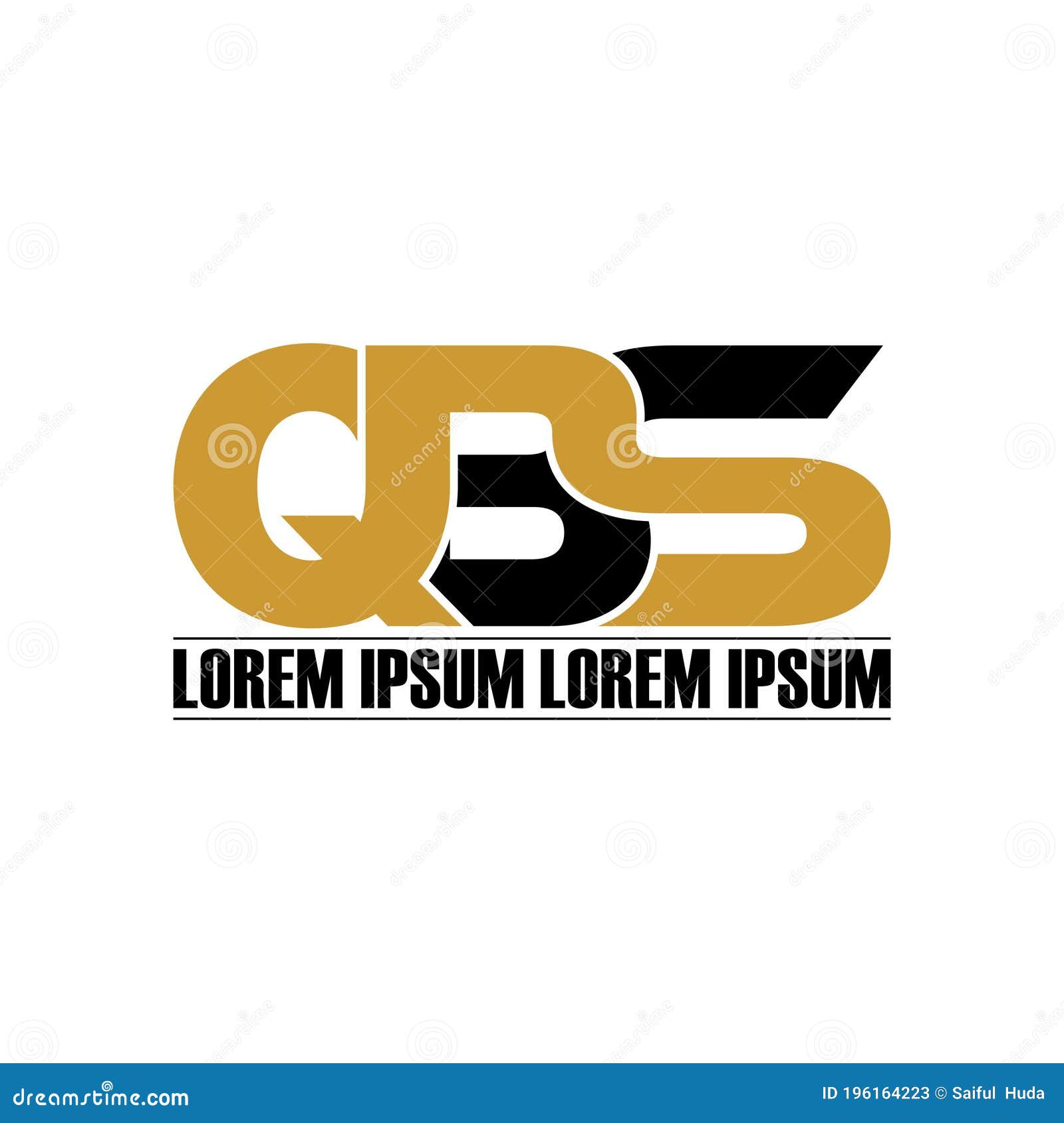 Letter QBS Simple Monogram Logo Icon Design. Stock Vector ...