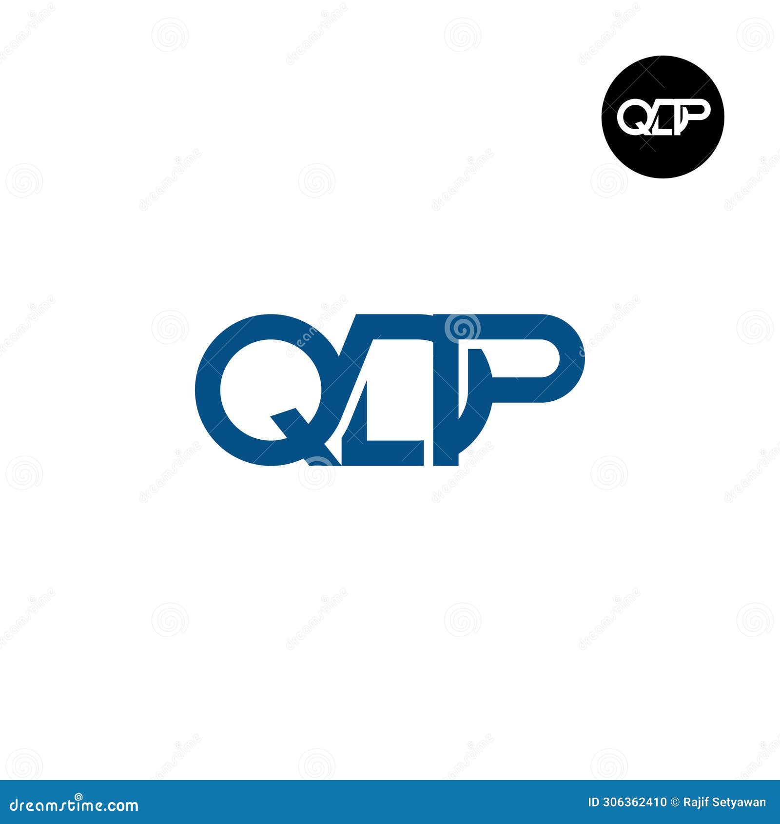 Letter QDP Monogram Logo Design Stock Vector - Illustration of ...