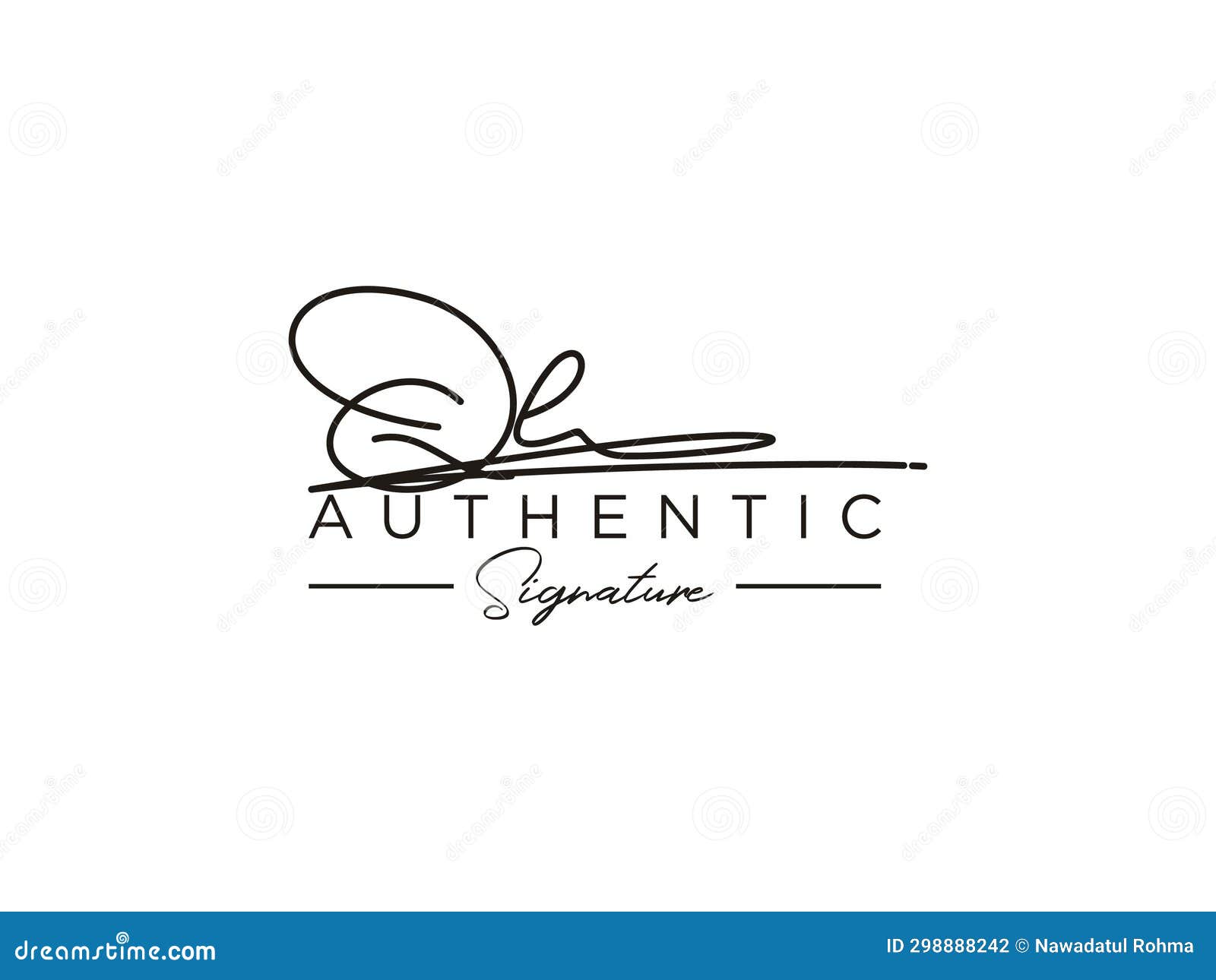 Letter QE Signature Logo Template Vector Stock Vector - Illustration of ...