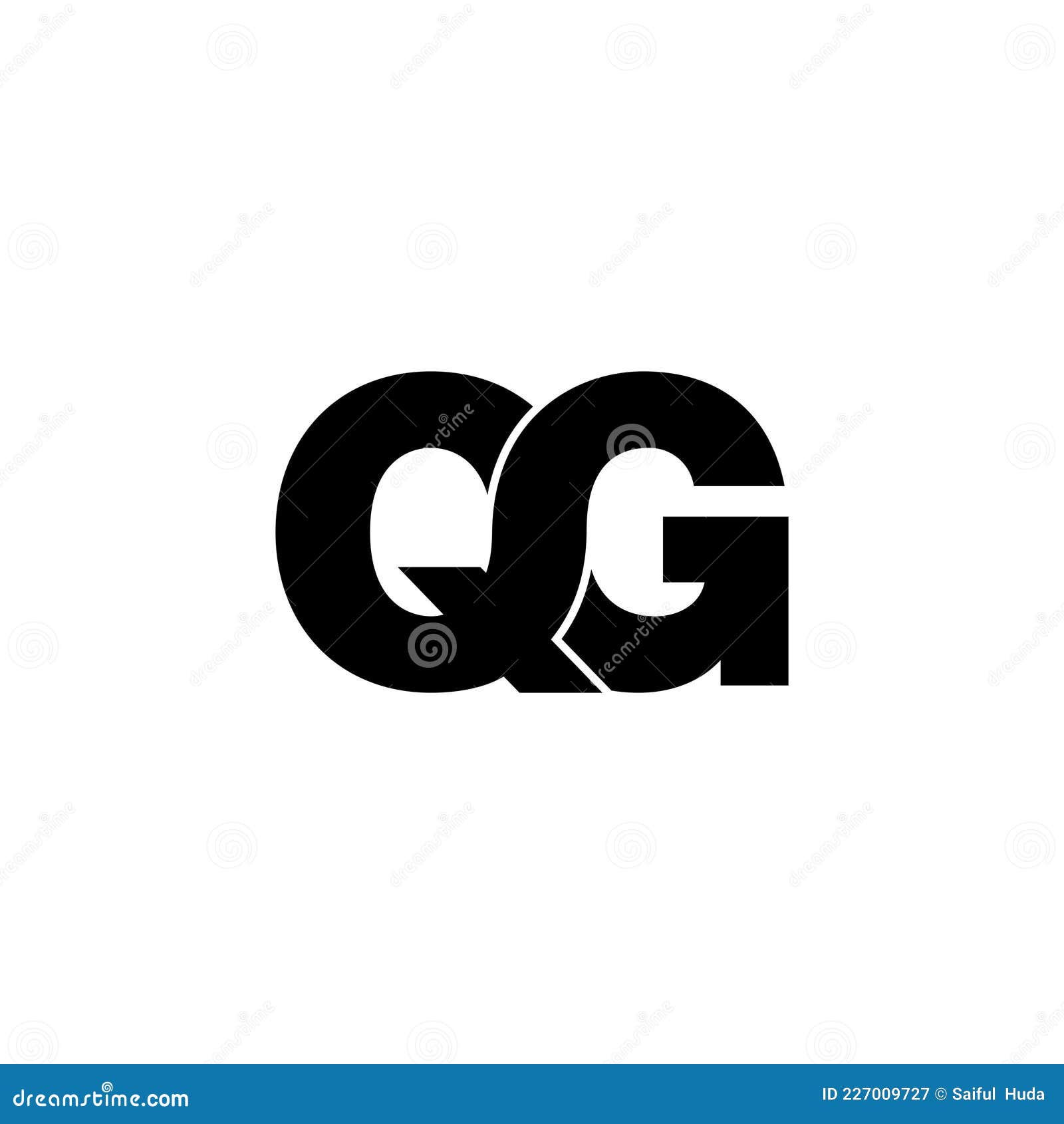 Letter QG Simple Monogram Logo Icon Design. Stock Vector - Illustration ...