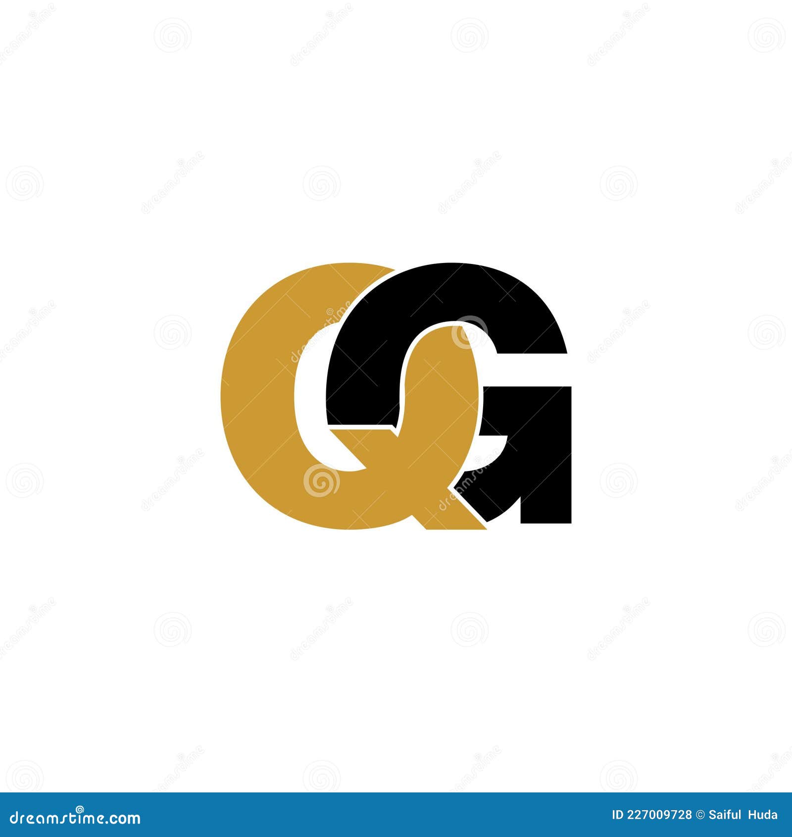 Letter QG Simple Monogram Logo Icon Design. Stock Vector - Illustration ...