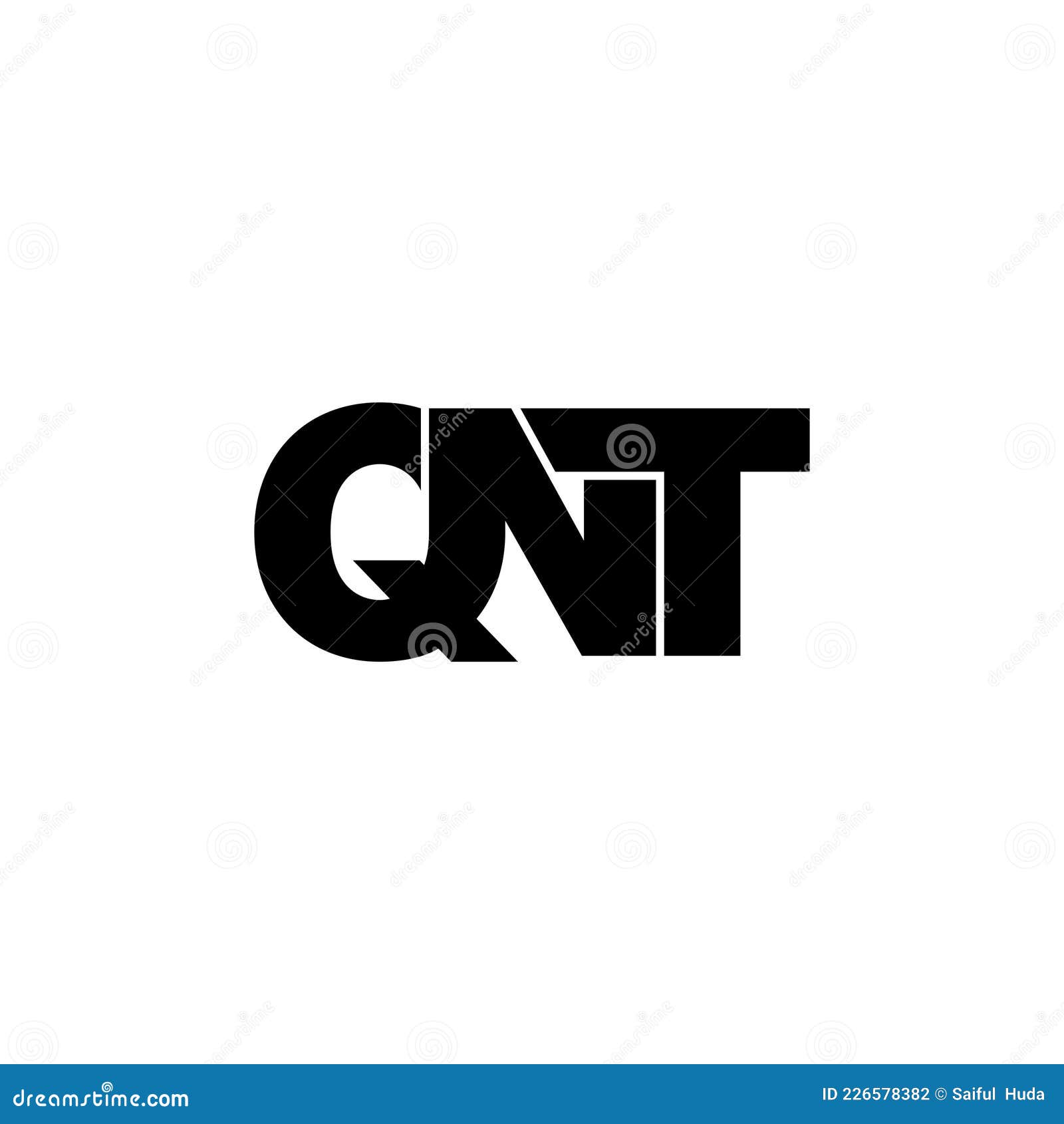 Letter QNT Simple Monogram Logo Icon Design. Stock Vector ...