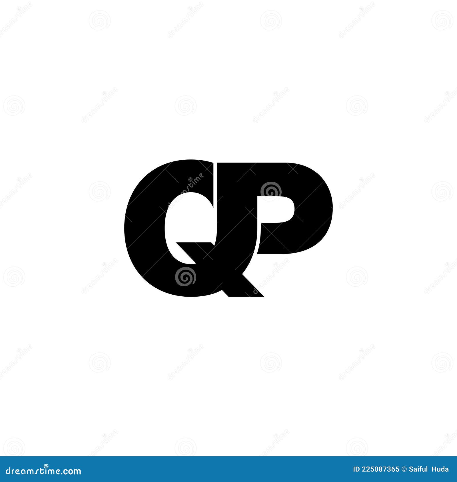 Letter QP Simple Monogram Logo Icon Design. Stock Vector - Illustration ...