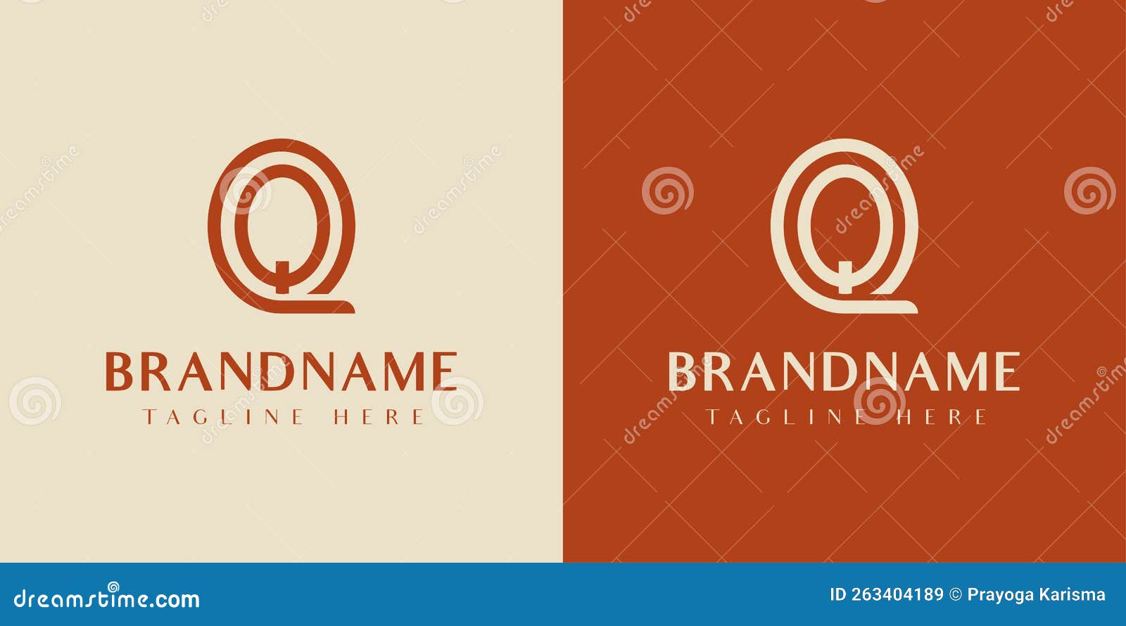 Letter QQ or Q Oval Logo, QQ or Q Initials Stock Illustration ...