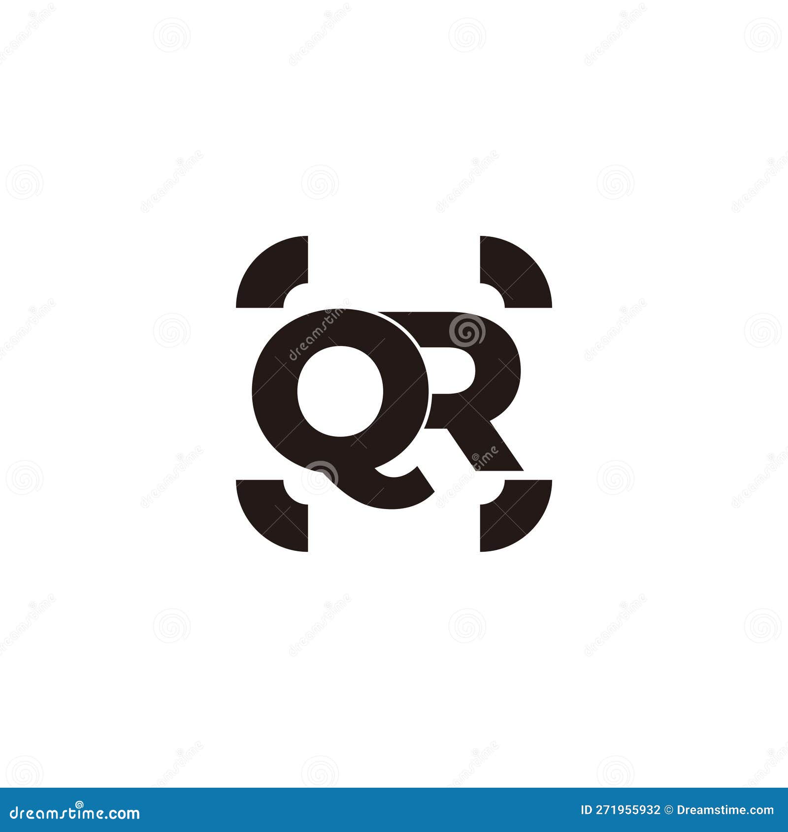 QR Code Symbol. Digital Electronic 2D Barcode Vector | CartoonDealer ...