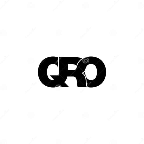 Letter QRO Simple Monogram Logo Icon Design. Stock Vector ...