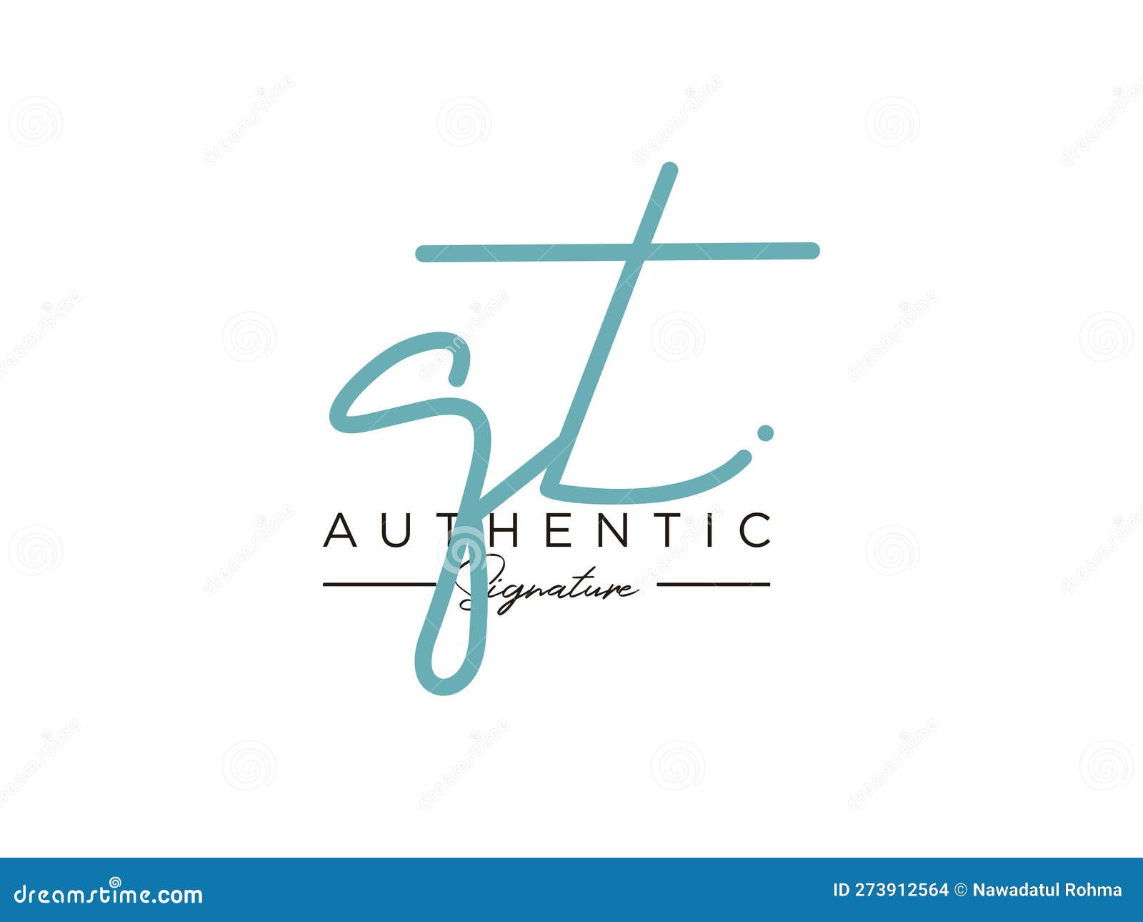 Letter QT Signature Logo Template Vector Stock Vector - Illustration of ...
