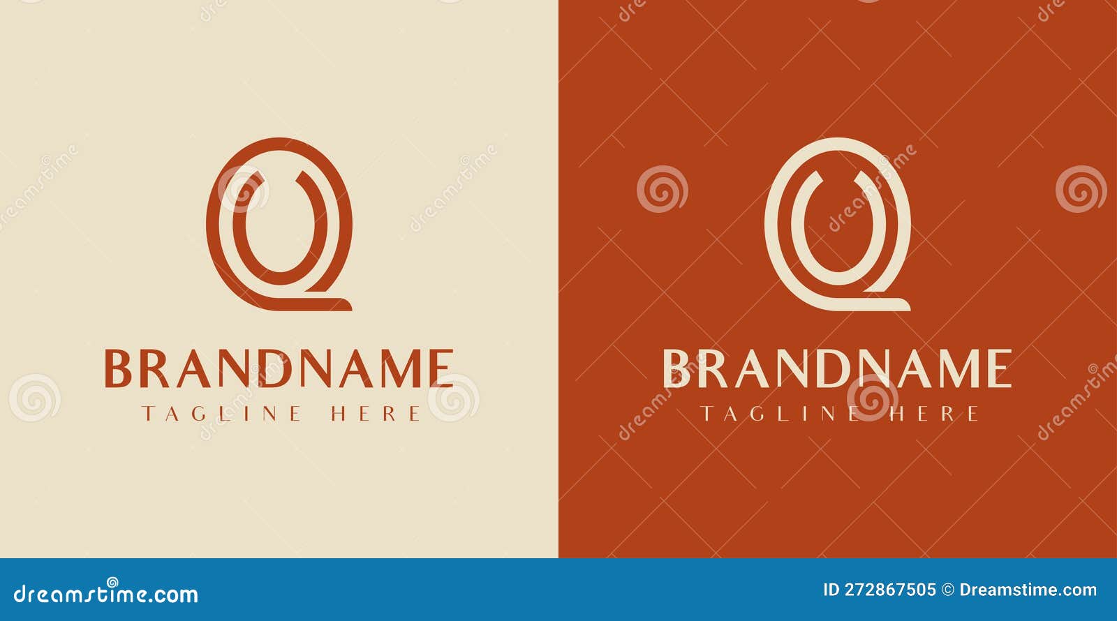 Letter QU or UQ Oval Logo, Suitable for Any Business with QU or UQ ...