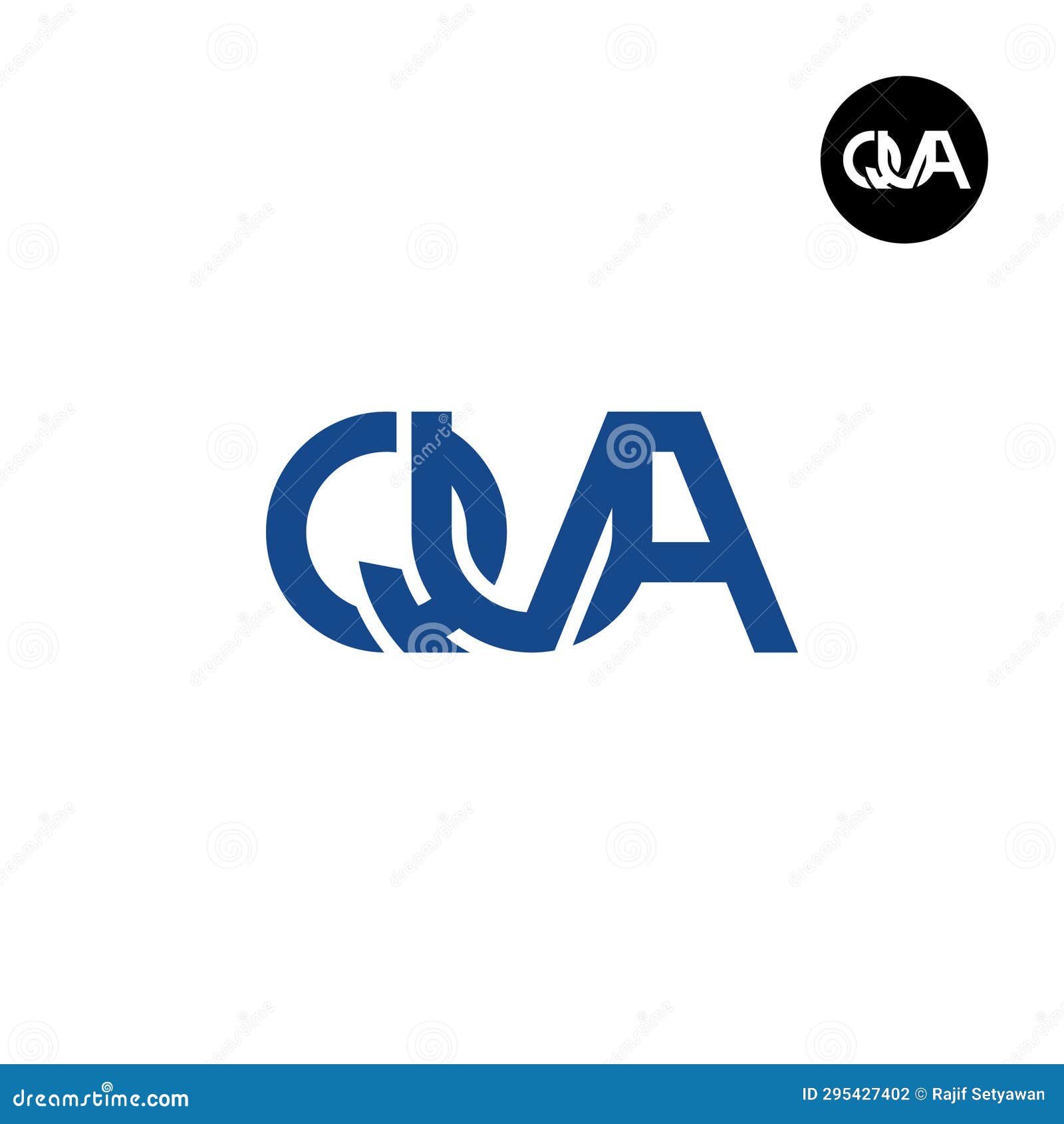 Letter QUA Monogram Logo Design Vector Illustration | CartoonDealer.com ...