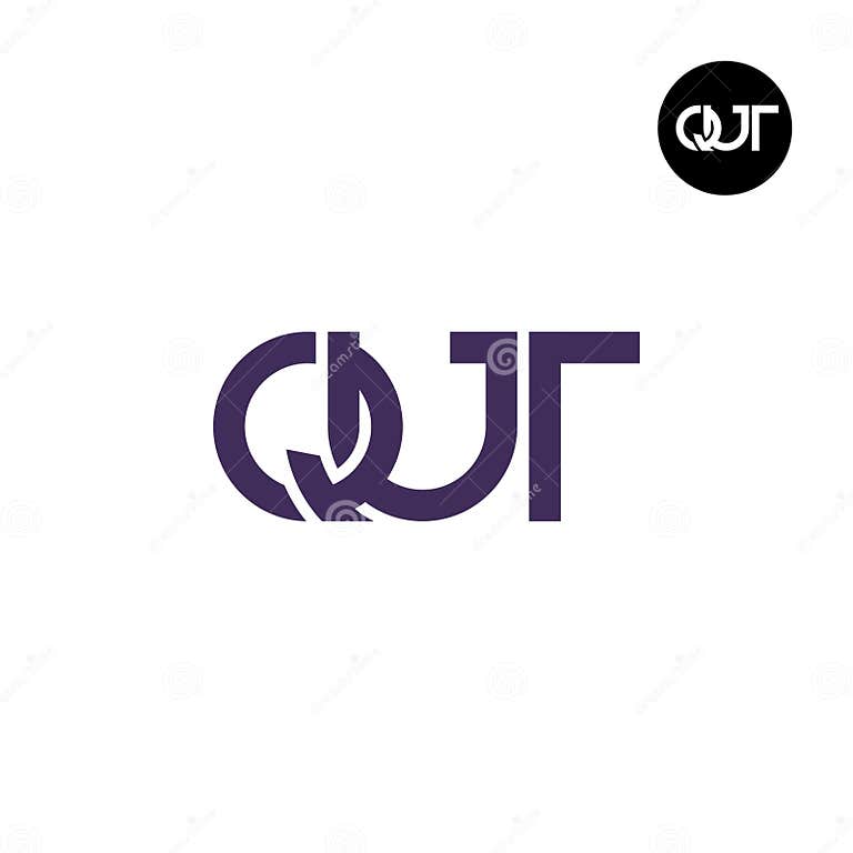 Letter QUT Monogram Logo Design Stock Vector - Illustration of names ...