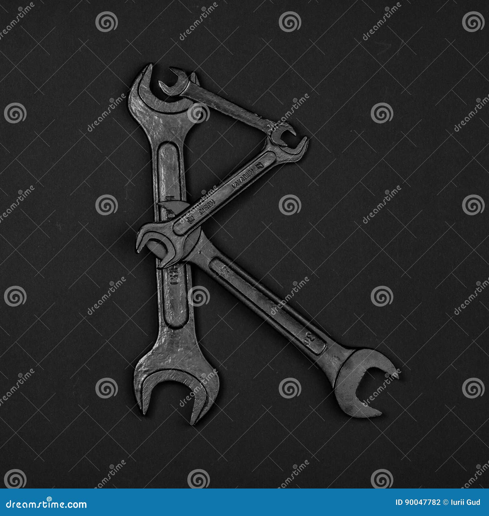 Letter R. Alphabet Made of Repair Tools Stock Photo - Image of metallic ...