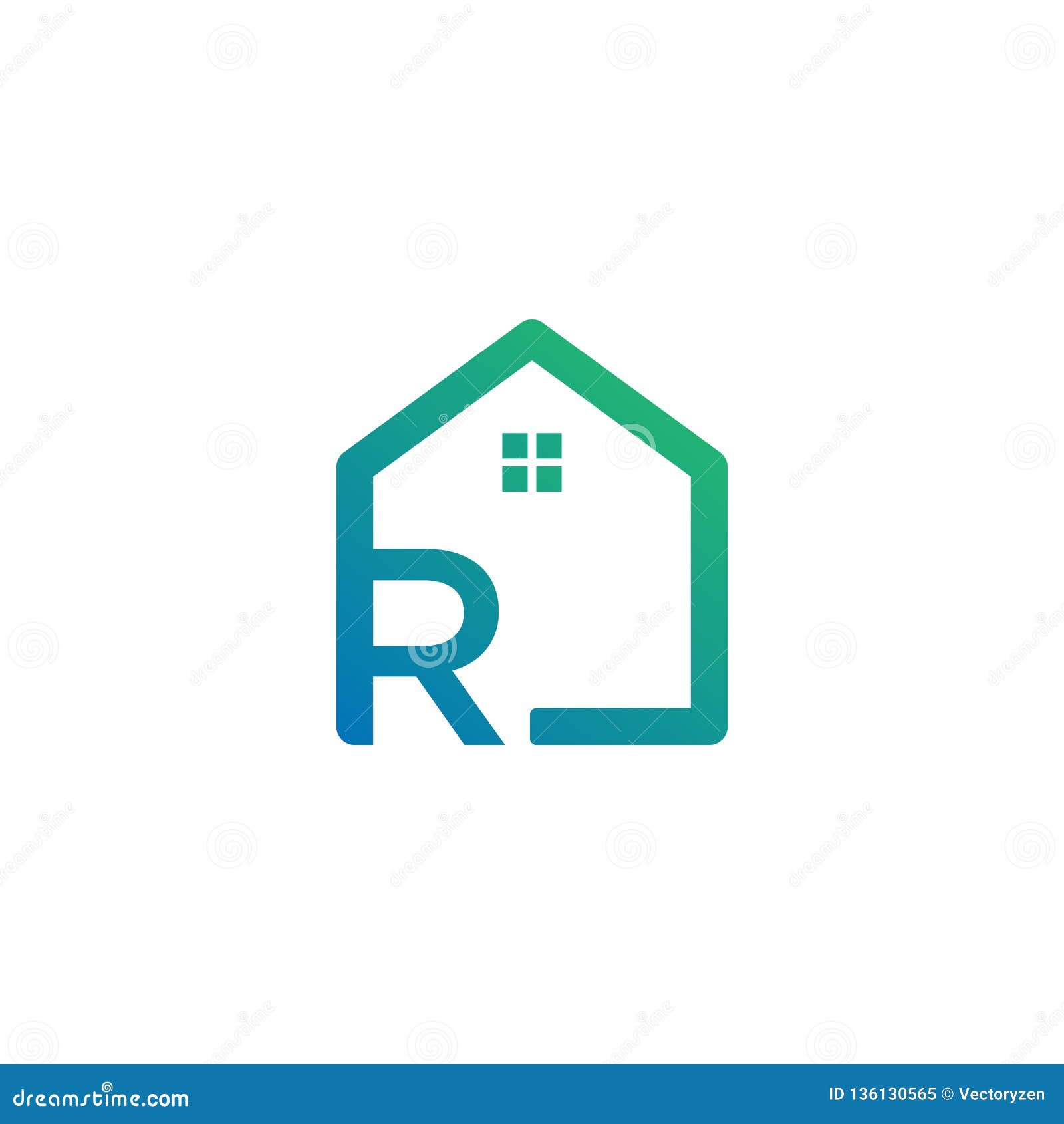 Letter R Architect, Home, Construction Creative Logo Template Stock ...