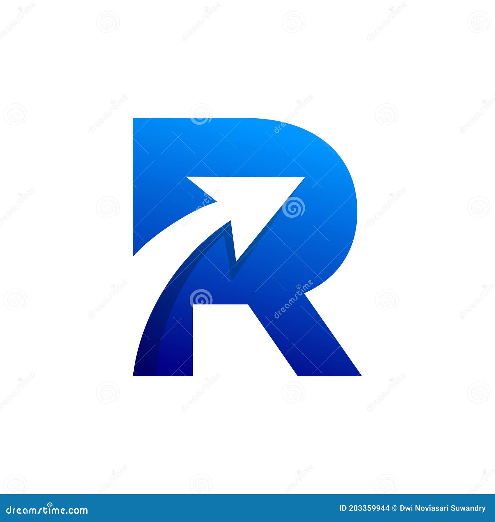 Letter R Arrow Logo Concept Stock Vector - Illustration of letter, logo ...