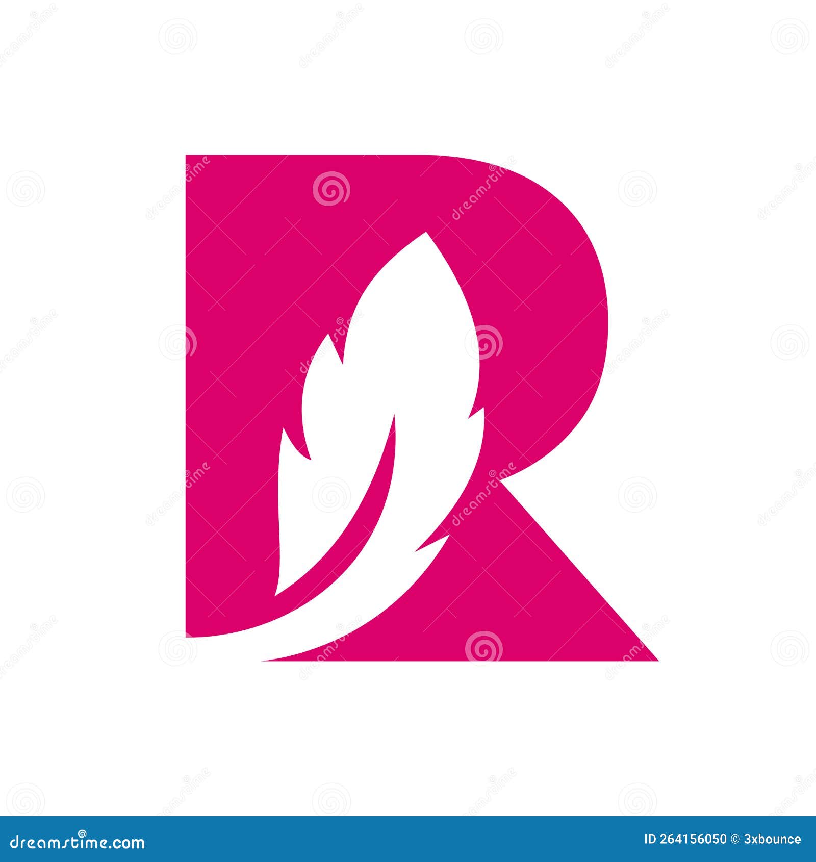 Letter R Bird Feather Logo Design Concept for Law Identity Vector ...